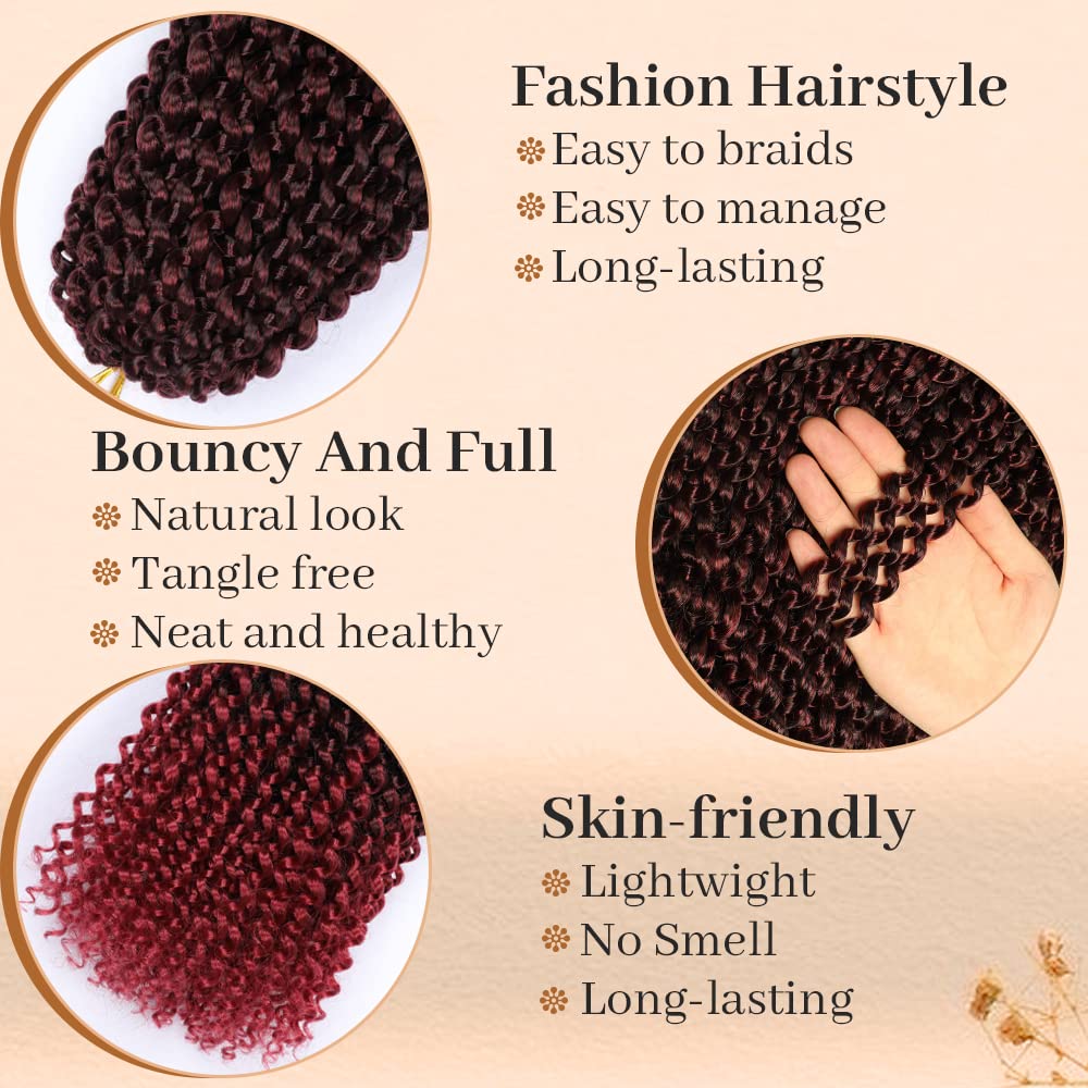 Snapklik.com : Passion Twist Hair 22 Inch - Water Wave Crochet Hair 8 ...