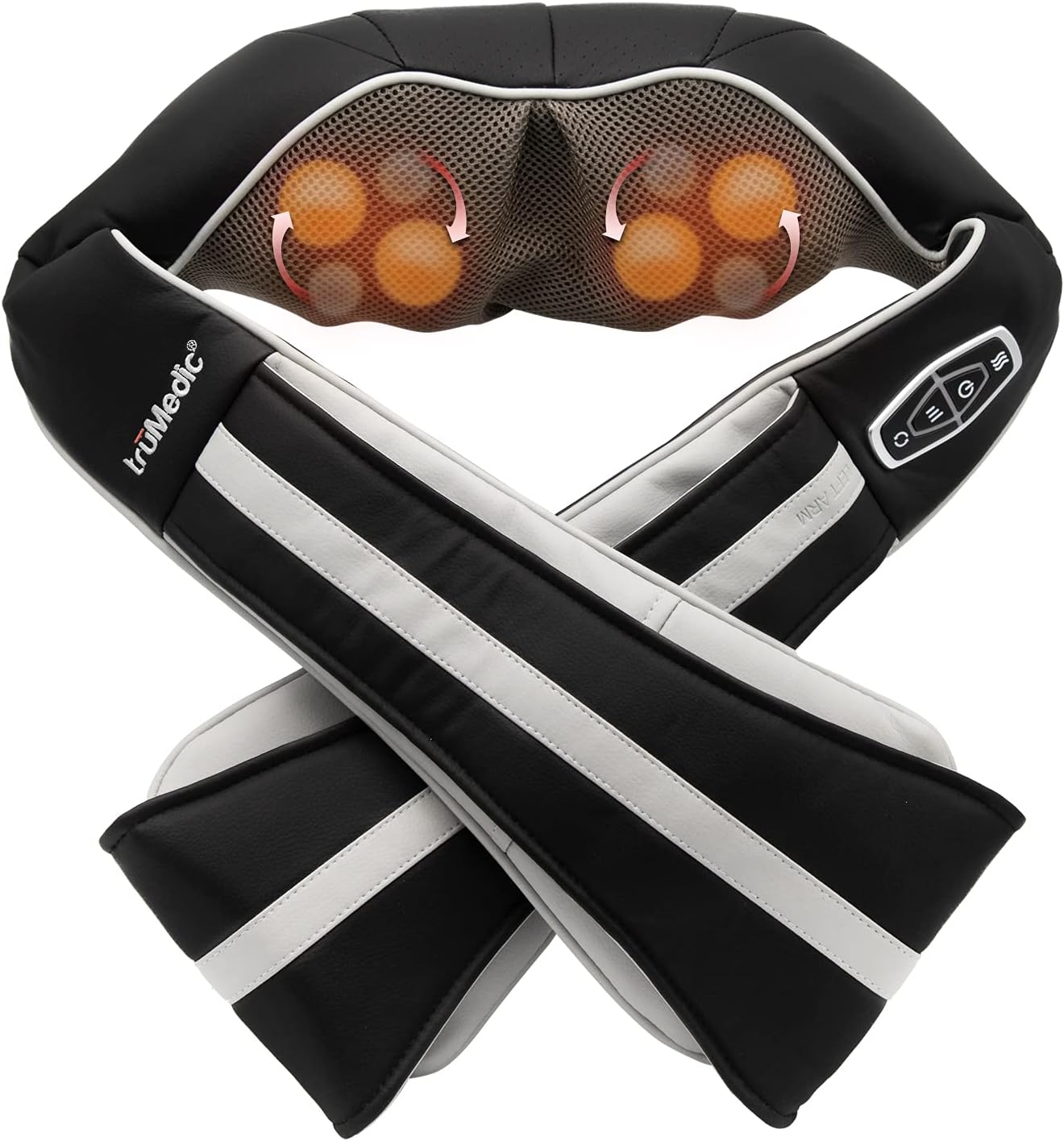 Amazon.com: Brookstone 2-in-1 Tapping and Shiatsu Neck & Shoulder ...