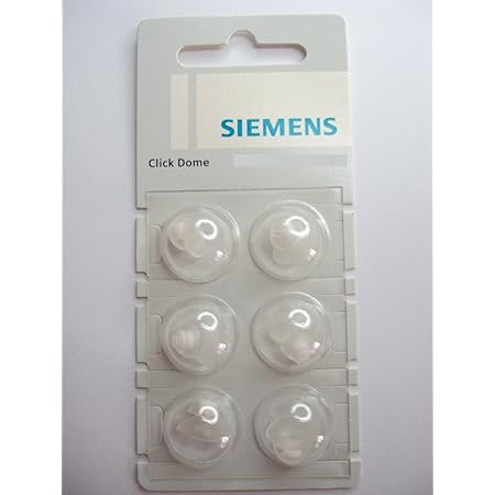 Amazon.com: 6 Pack 8/10mm Double Closed Click Domes Signia Siemens Pure ...