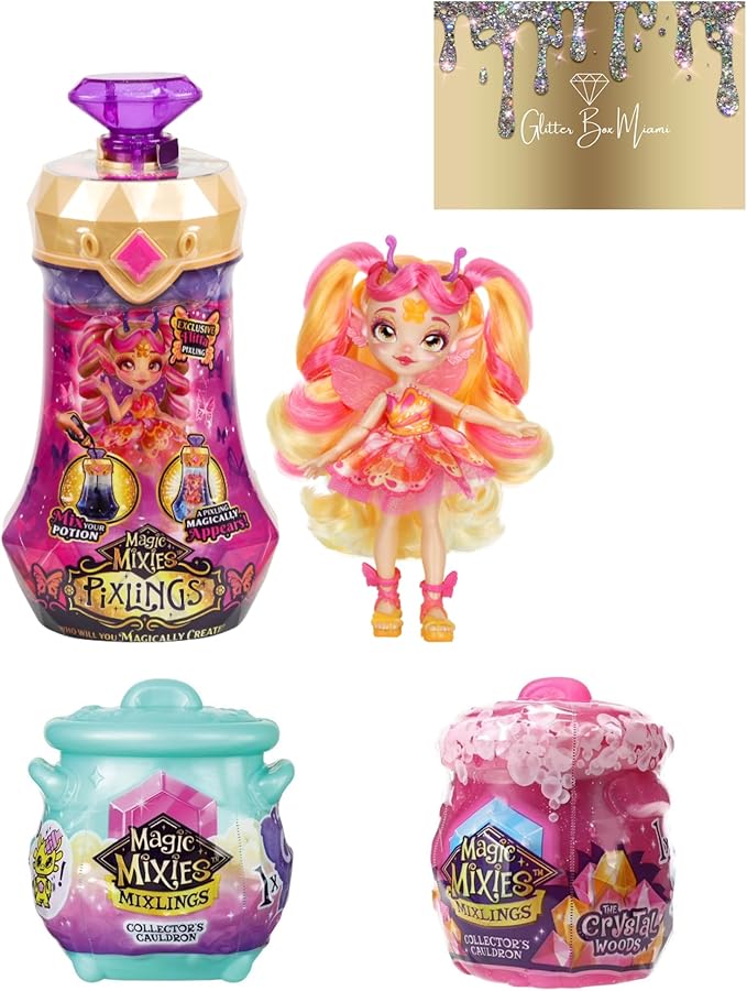 Amazon.com: GLITTER BOX MIAMI Magic Mixies Pixlings Flitta The ...