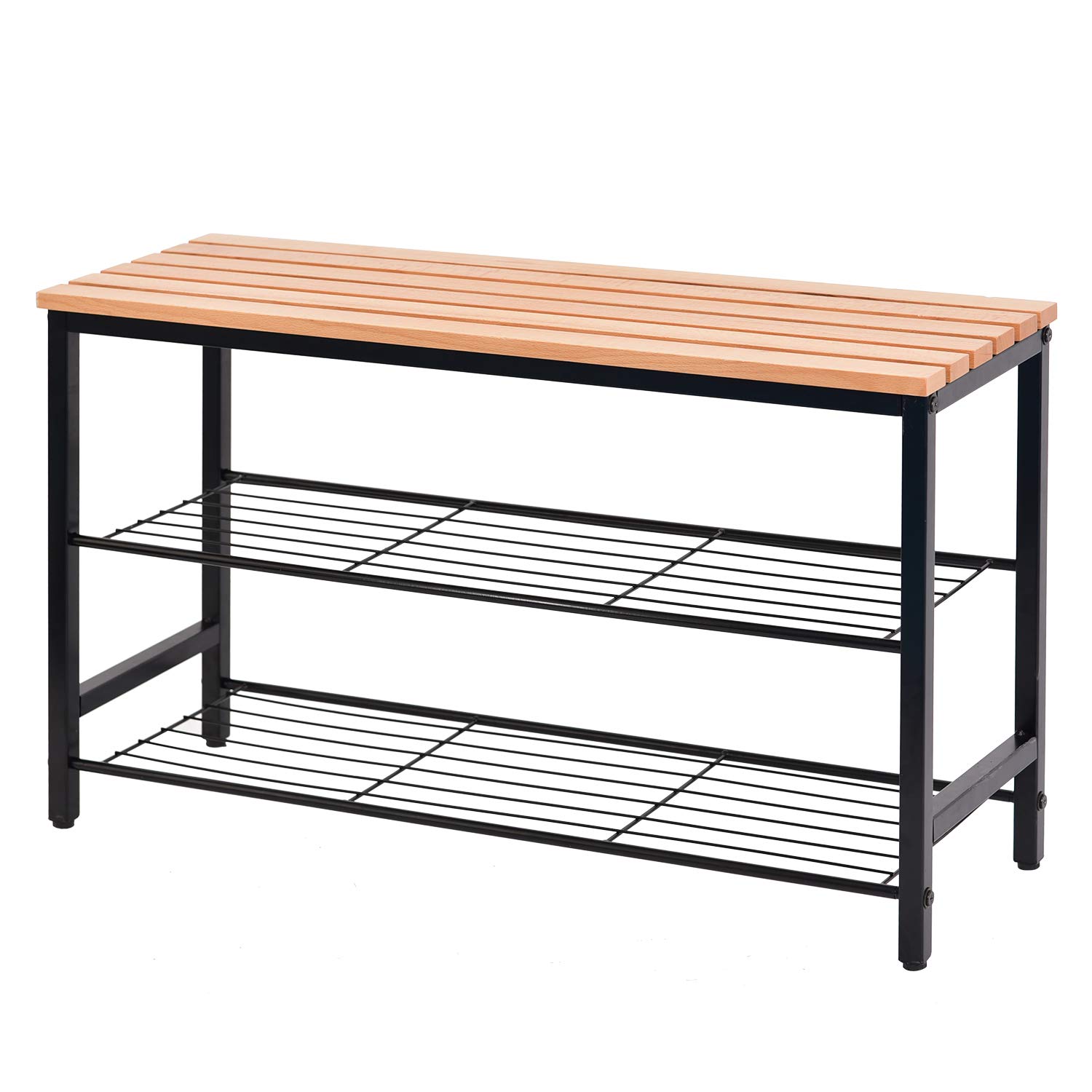 Buy Hododou 3 Tier Shoe Rack Bench Shoe Storage Rack With Seat Beech buy-hododou-3-tier-shoe-rack-bench-shoe-storage-rack-with-seat-beech