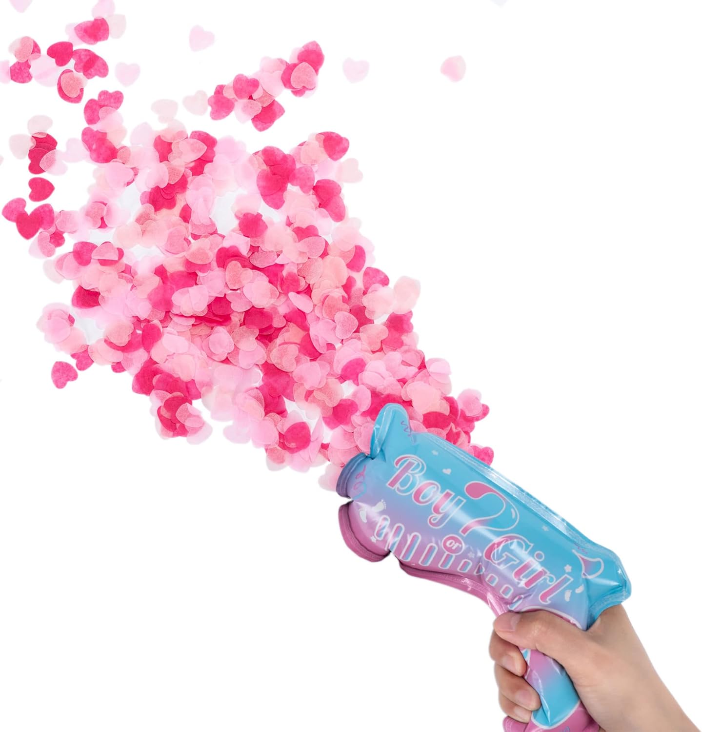 Amazon.com: SANERYI Gender Reveal Confetti Balloon Salute Gun, He or ...