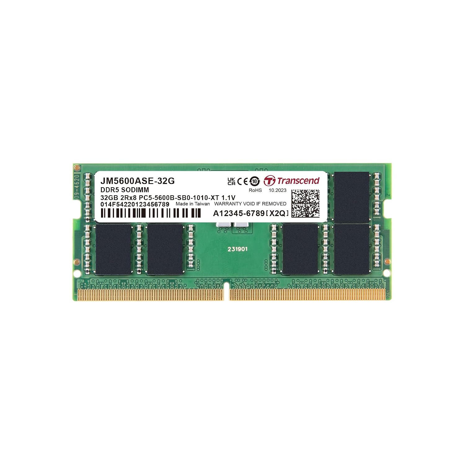 Amazon.in: Buy Transcend 32GB DDR5 5600MHz Laptop Memory CL46 (2Rx8 ...