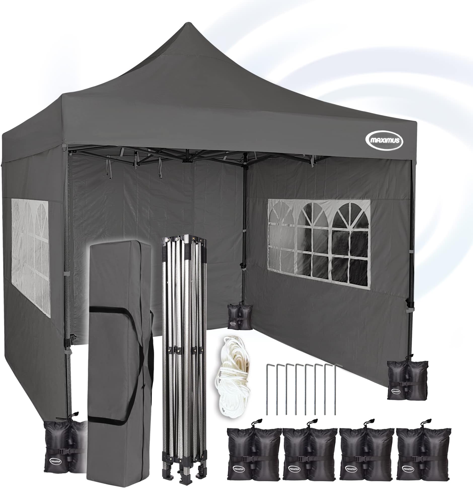 All Seasons Gazebos 3x3m Heavy Duty Fully Waterproof Pop up Gazebo With ...