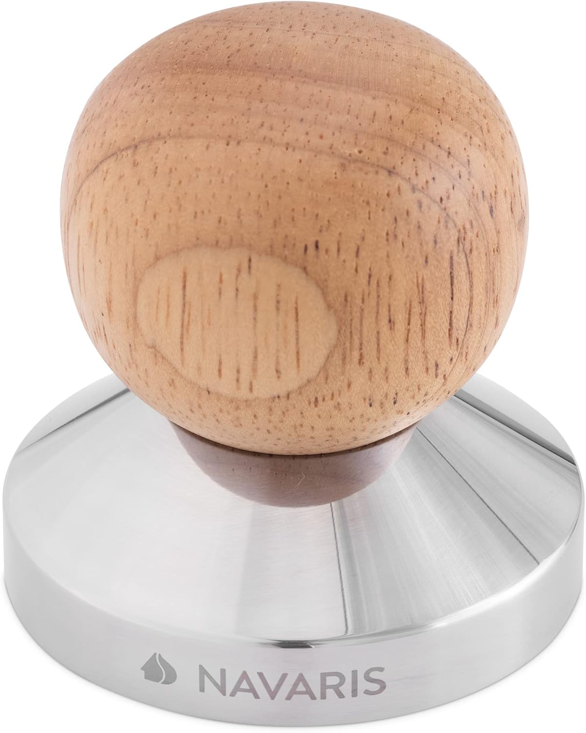 Navaris Mini Coffee Tamper - 2" (51mm) Diameter Stainless Steel Base ...