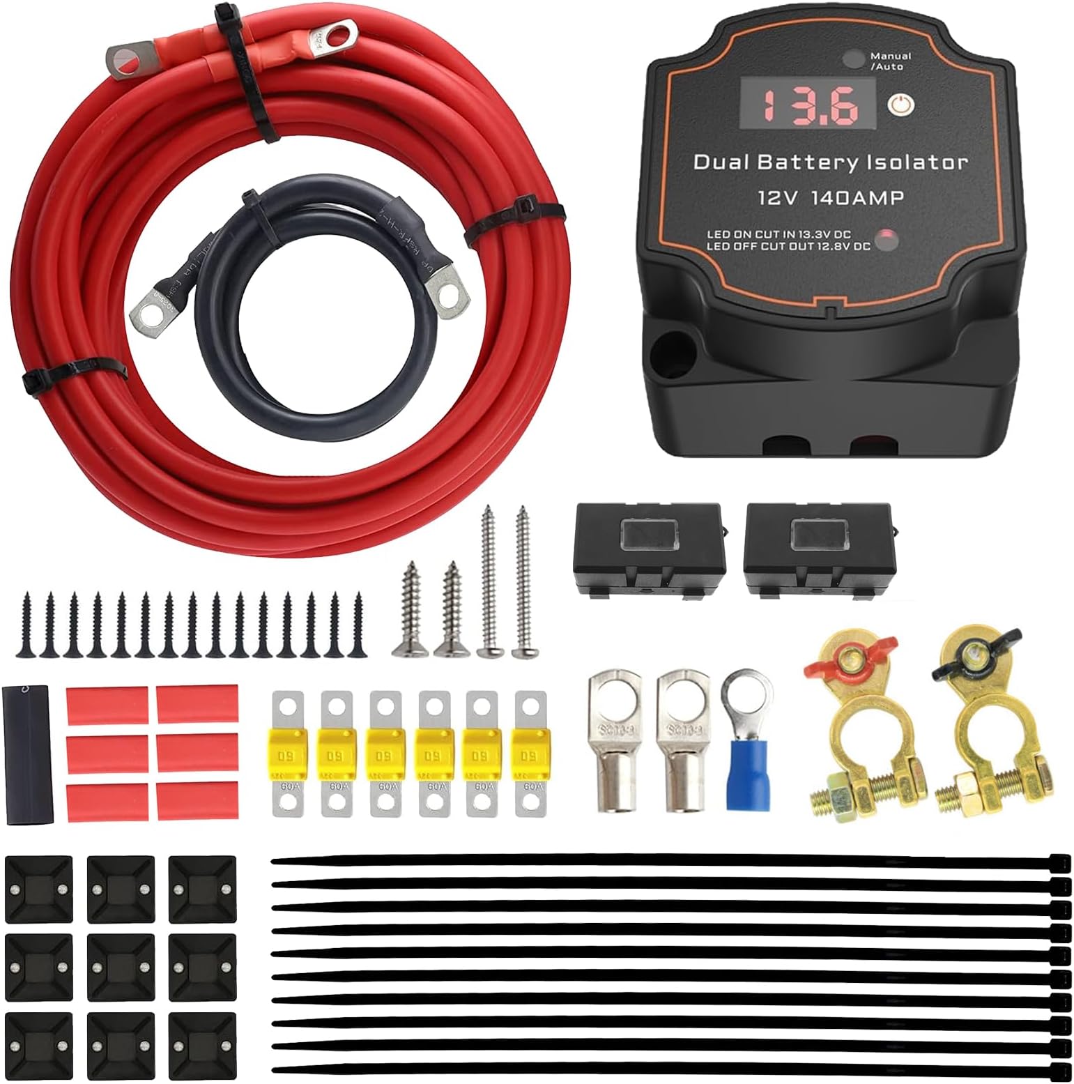 Lucas Type Split Charge Relay Srb601 24V 40A 33Ra 4 Term. Heavy Duty ...