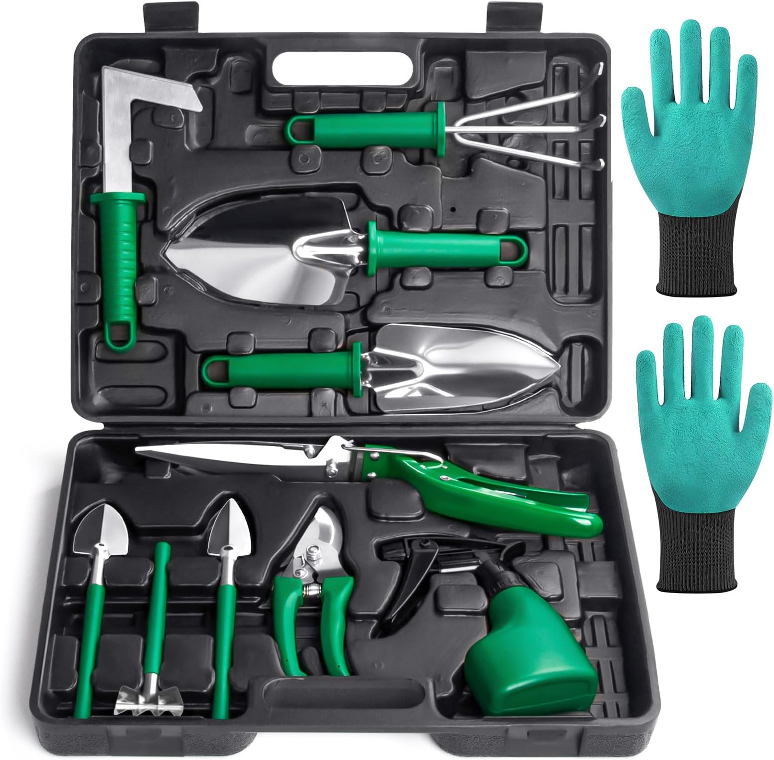 Amazon.com : Garden Tools Set, 11 Pieces Stainless Steel Gardening ...