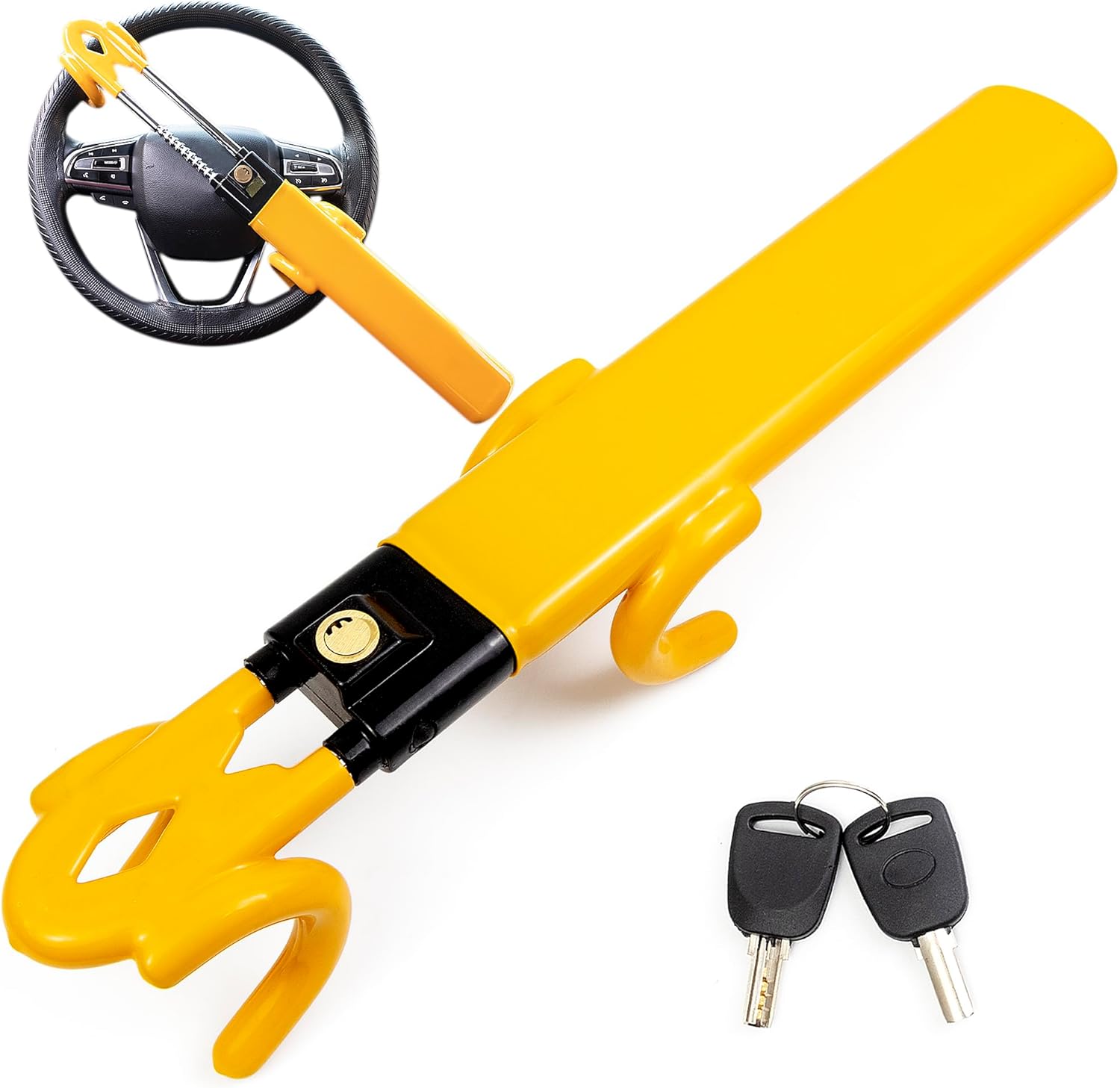 Steering Wheel Lock & Car Lock Anti Theft - Anti Apex Heavy Duty Club ...