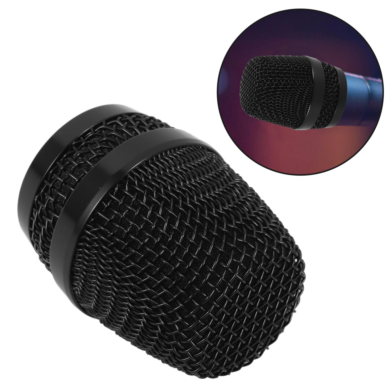 Faux Microphone Microphone Grille Wireless Microphone Metal Mic Head ...