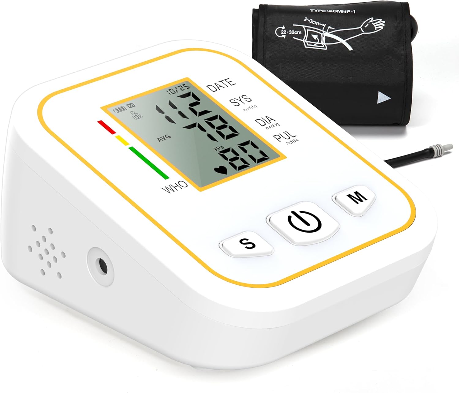 Blood Pressure Monitor CE Approved UK, Rechargeable Upper Arm Blood ...