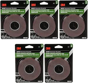 Amazon.com: 3M 03614 Scotch-Mount 1/2 x 15' Molding Tape (5 Pack ...