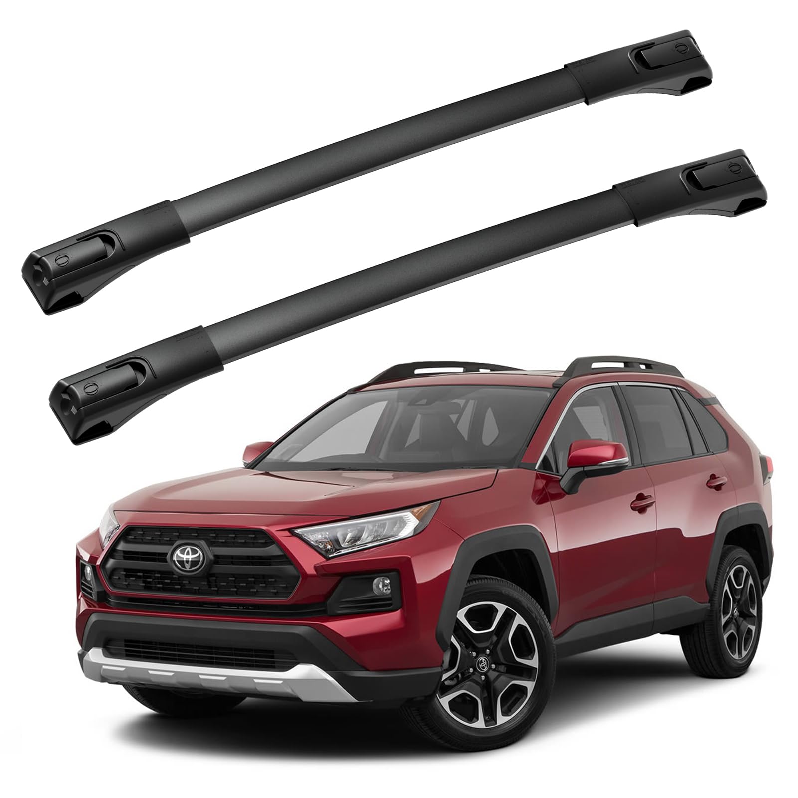 KAIZONPOT Roof Rack Cross Bars Compatible with 2013-2018 RAV4, Aluminum ...