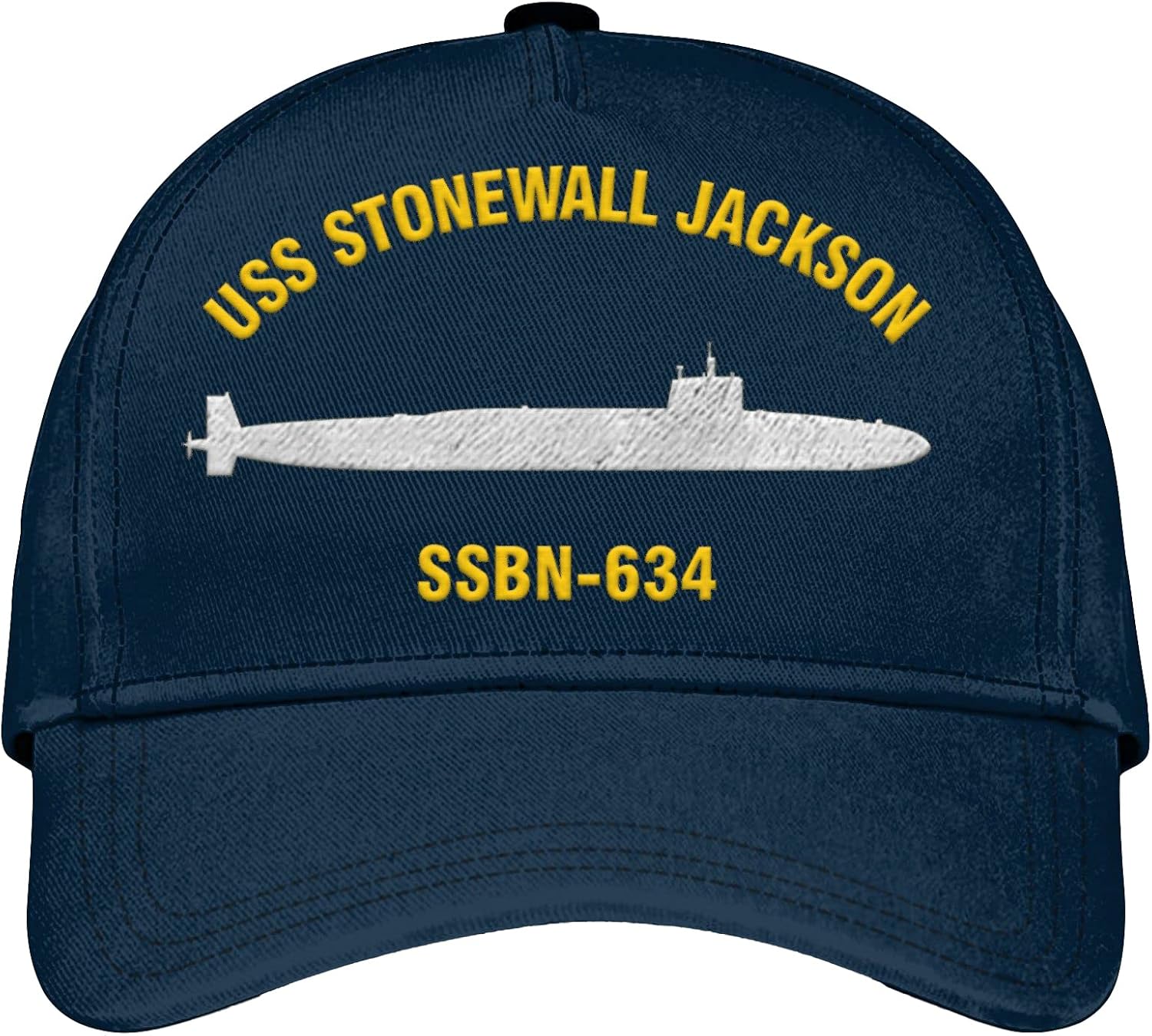 456 Baseball Cap Stonewall Jackson Ssbn 634 Ship Pattern Navy Trucker ...