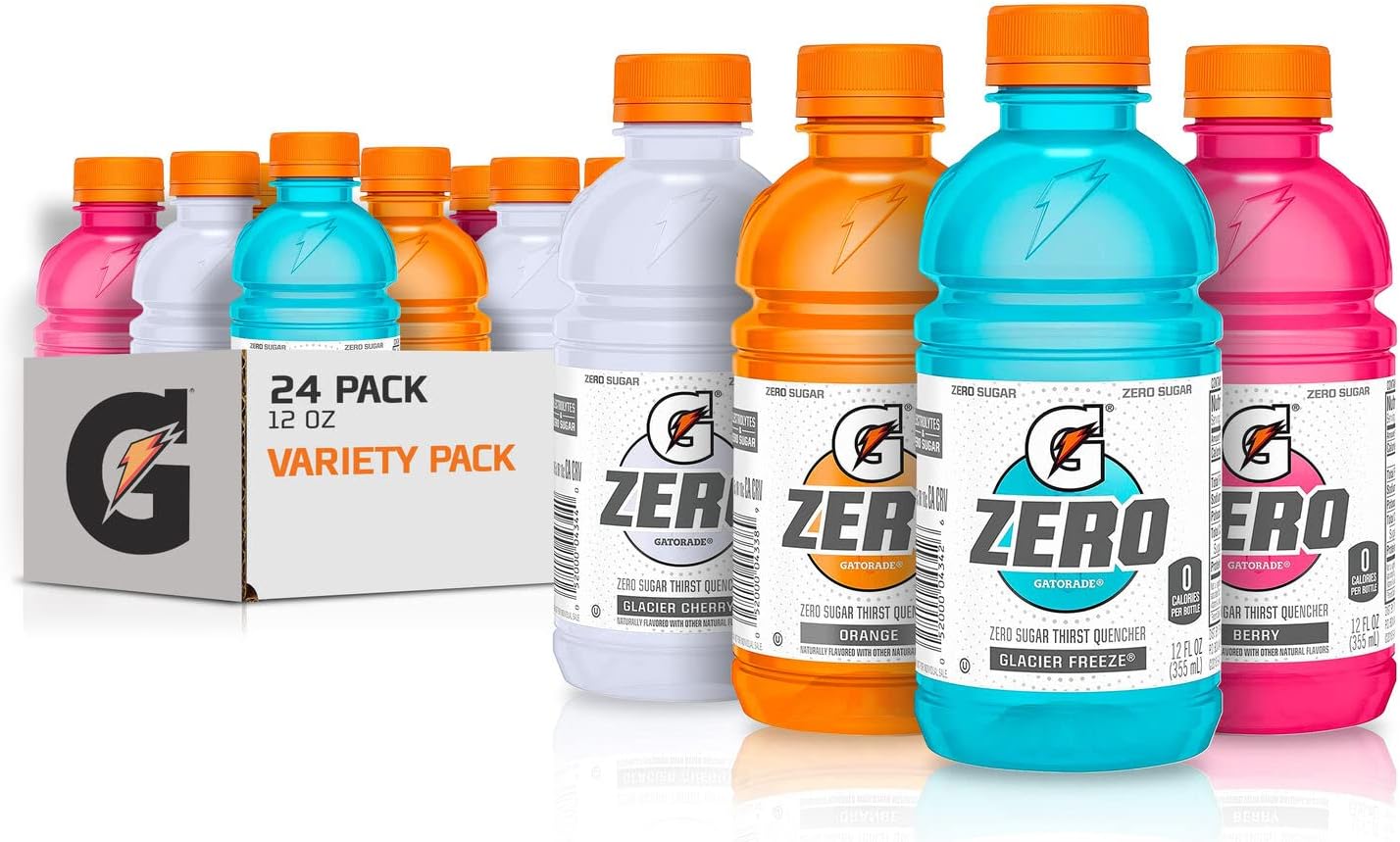 Gatorade G Zero Thirst Quencher, Orange, 12 Ounce, 24 Count : Amazon.co ...