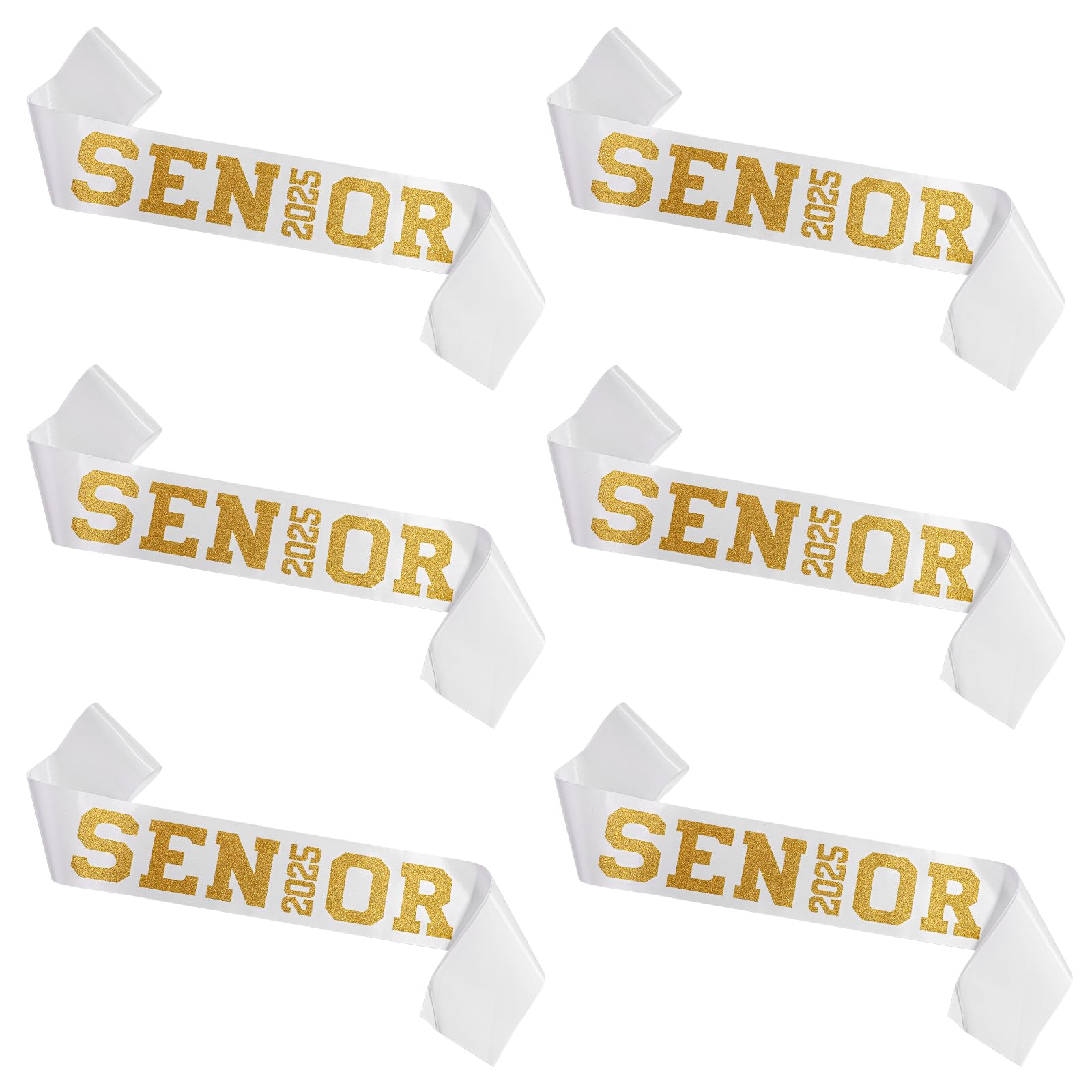 Amazon.com: PEUTIER 6pcs Senior 2025 Satin Sashes, Premium Polyester ...