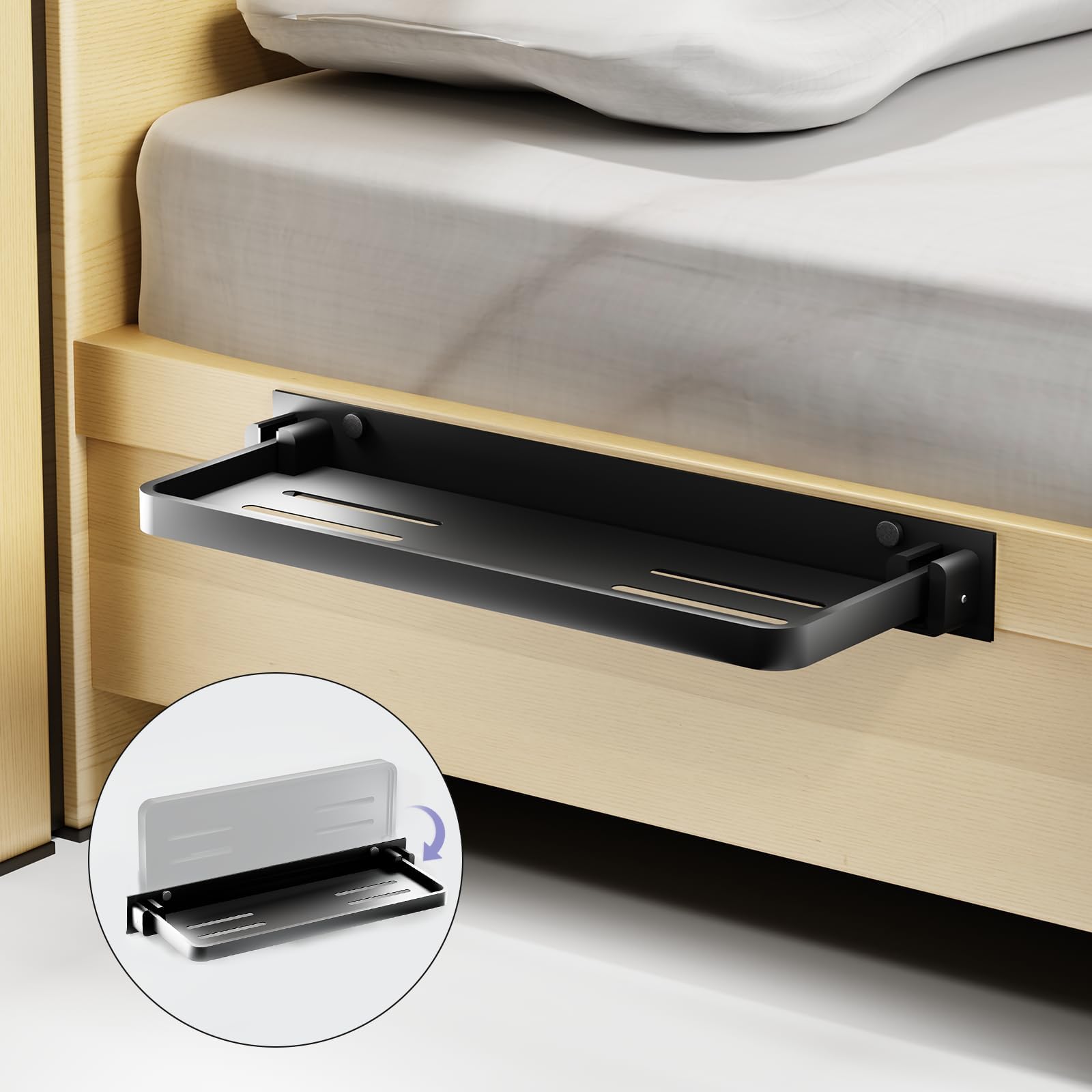 Amazon.com: RunNico 2 Sizes RV Aluminum Foldable Shelf, Wall-Mounted ...