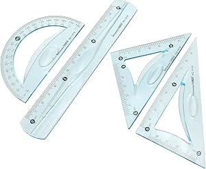 sourcing map Math Set Flexible Rulers (4 in 1set) Measuring Tool Set ...