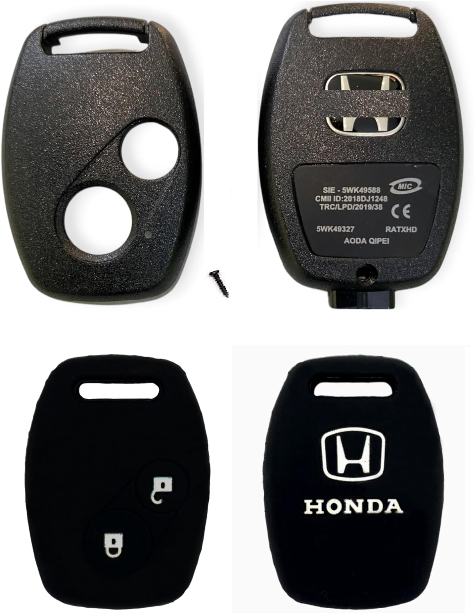 Abundance Combo Key case Genuine Replacement Key Shell Compatible for ...