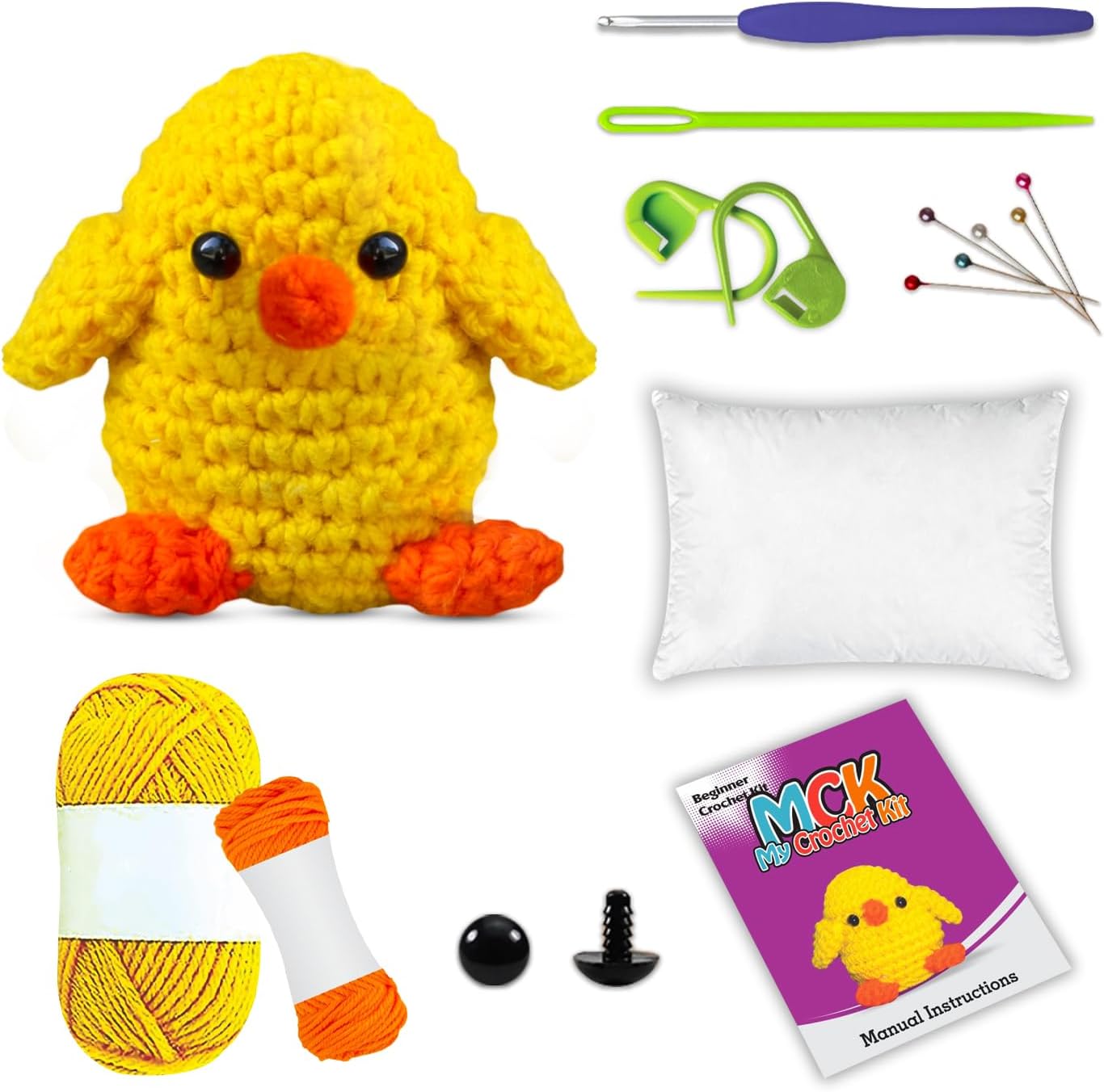Amazon.com: MCK Large Crochet Kit for Beginners and Adults, All ...