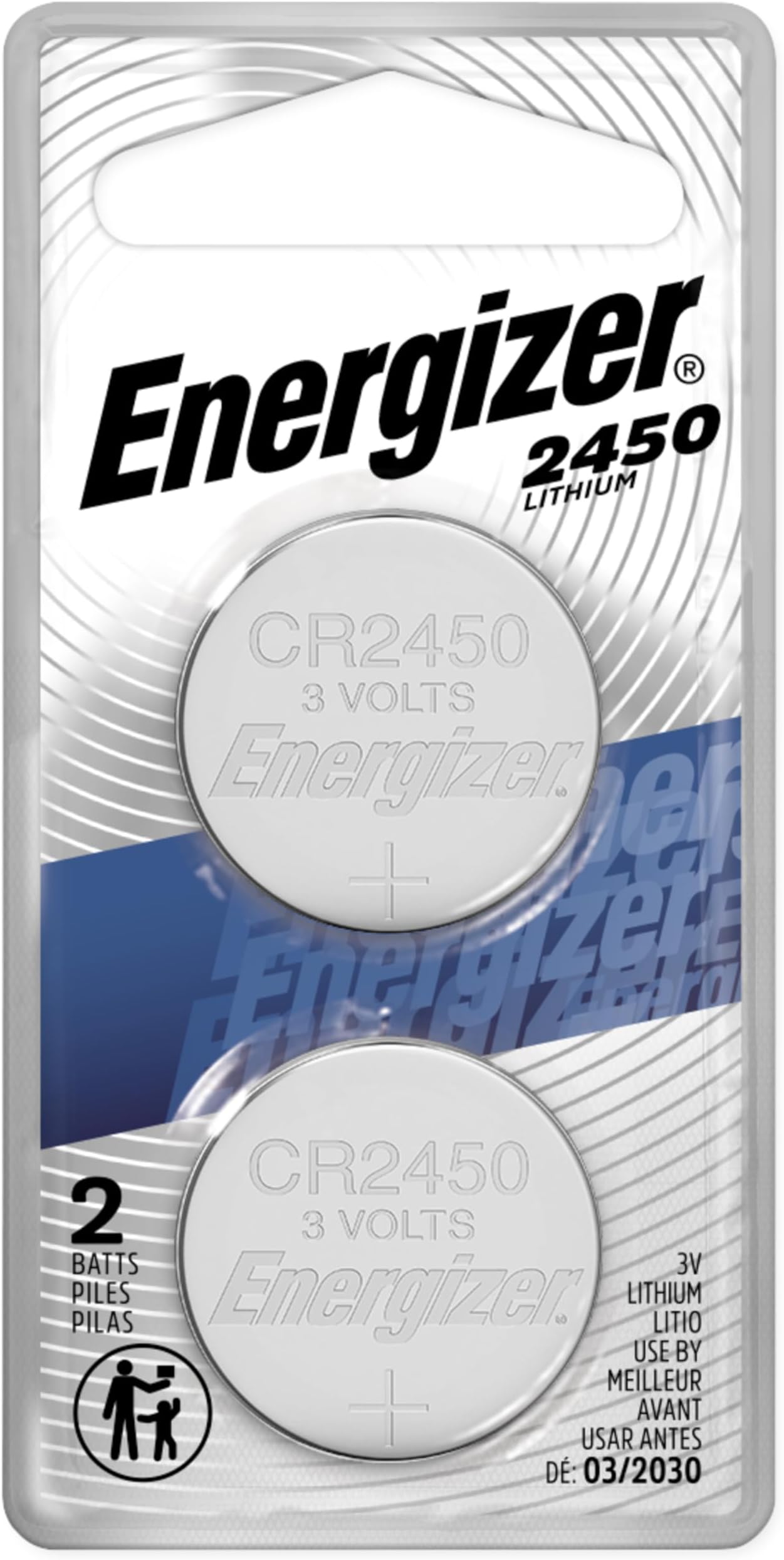 Energizer CR2450 ECR2450 CR 2450 - Pilas de Litio (3 V, 2 Unidades ...