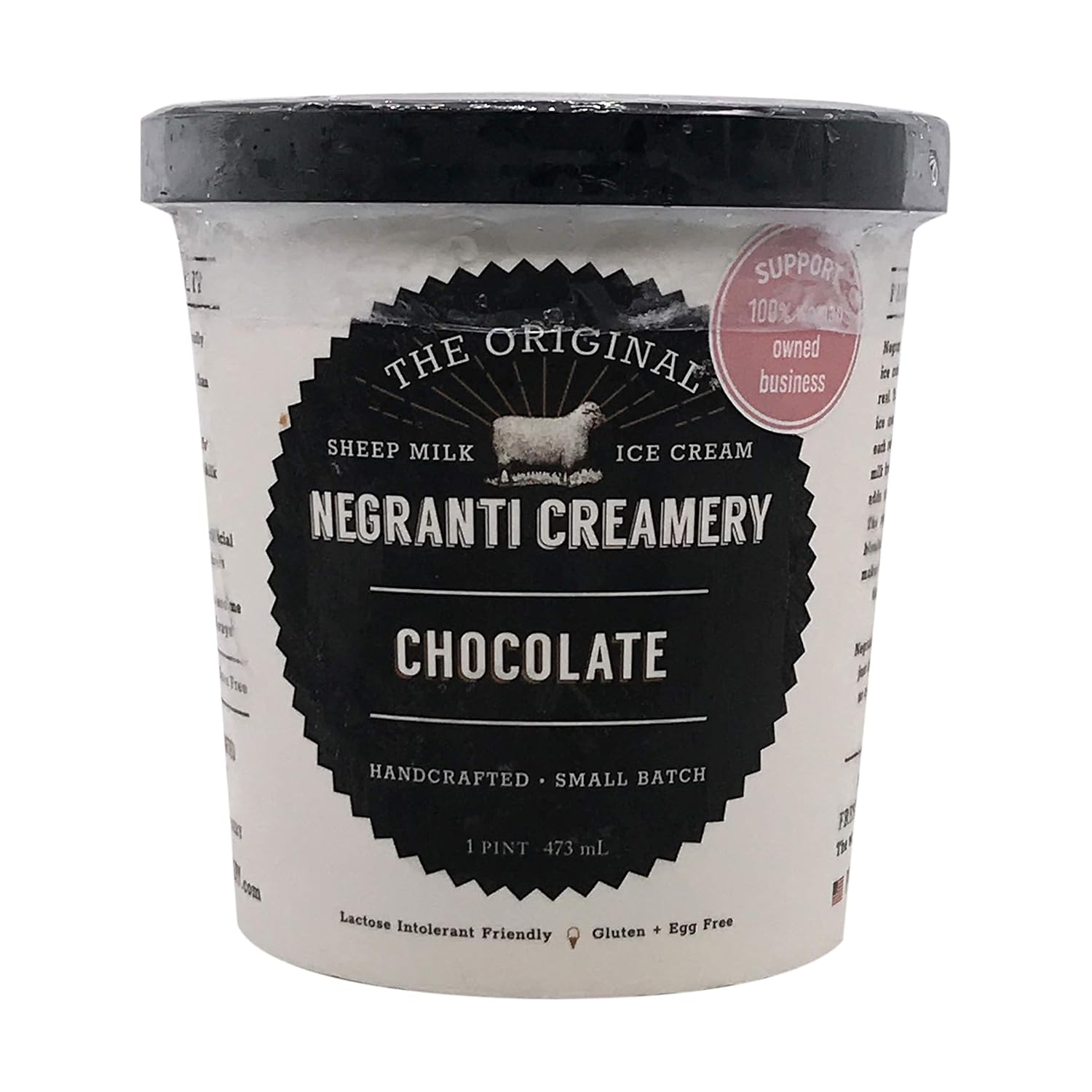Amazon.com: NEGRANTI CREAMERY Chocolate Sheep Milk Ice Cream, 16 OZ ...