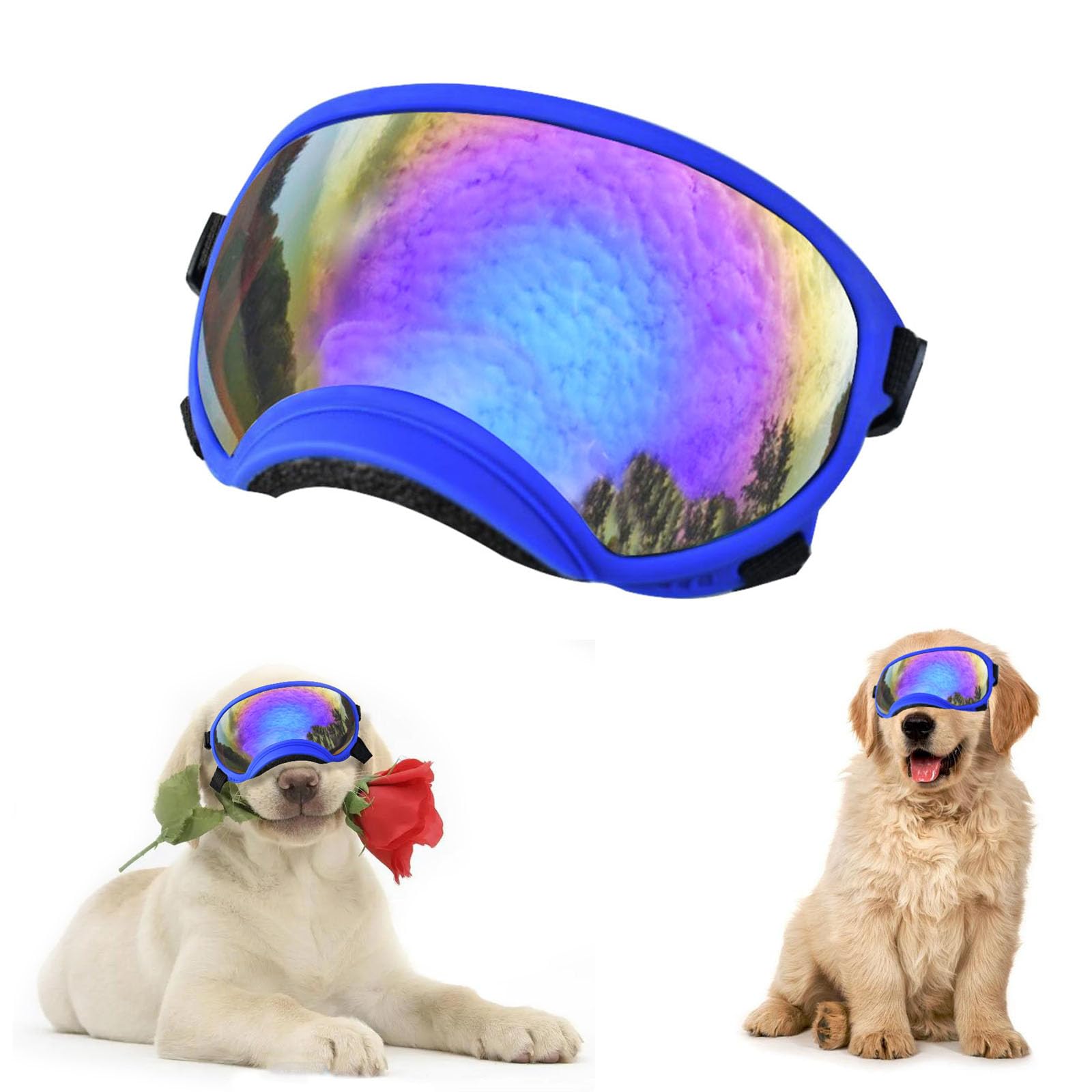 Snapklik.com : Soft Samll Dog Sunglasses Dog Goggles For Large Breed UV ...