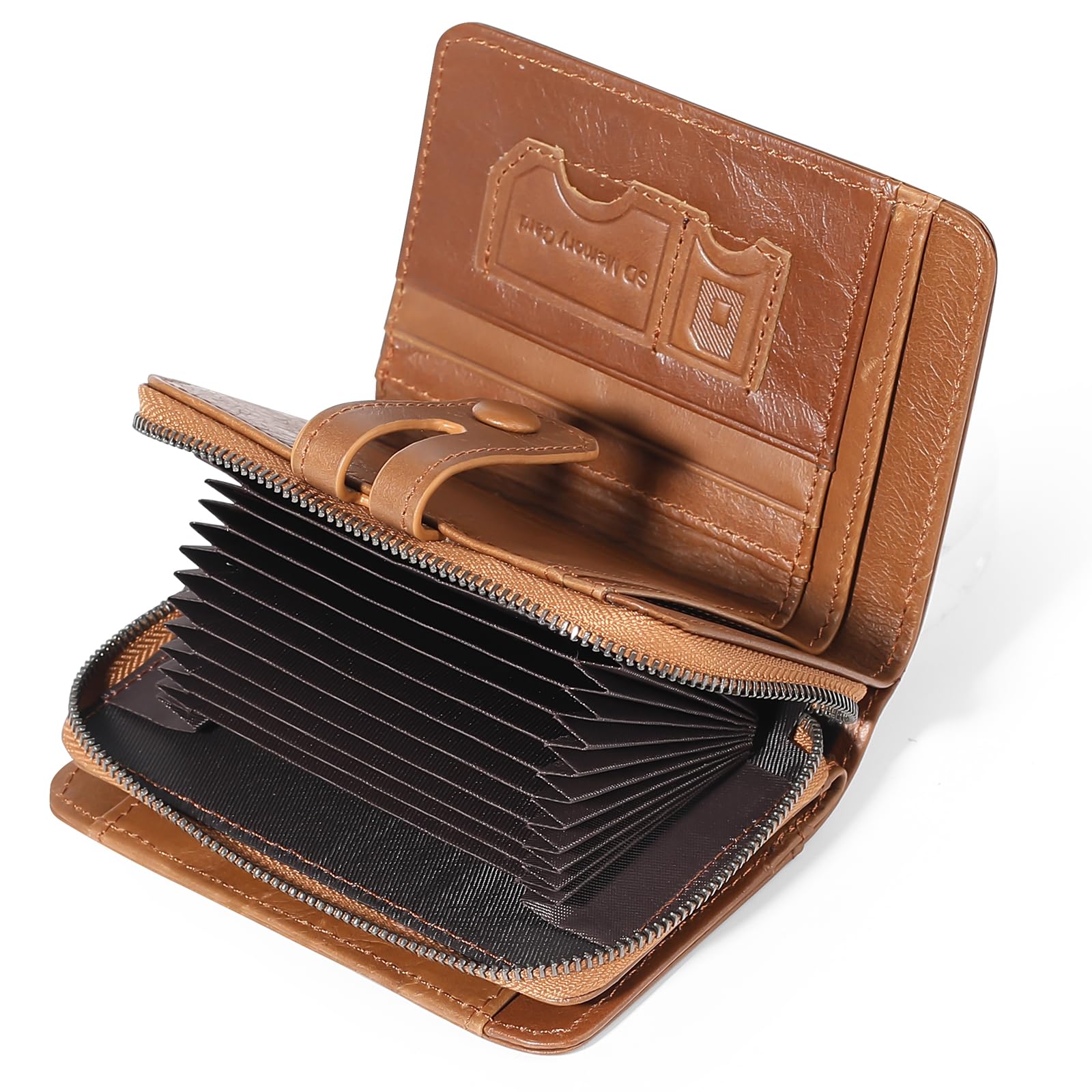 Amazon.com: KE'VERSO Genuine Leather Wallet for Men, RFID Blocking ...