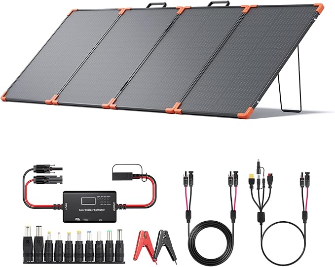 Amazon.com : 200 watt Portable Solar Panel with 20A PWM Controller,RV ...