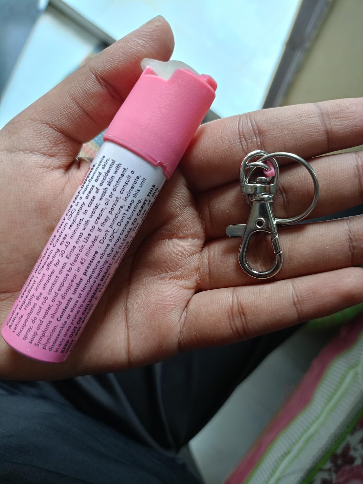 Knockout Pepper Spray for Self Defence with Keychain and Twist Lock ...