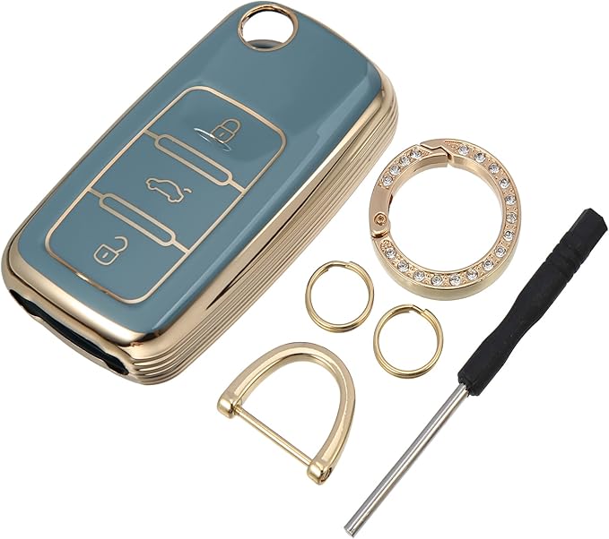 Amazon.com: X AUTOHAUX 1 Set 3 Button TPU Smart Keyless Entry Remote ...