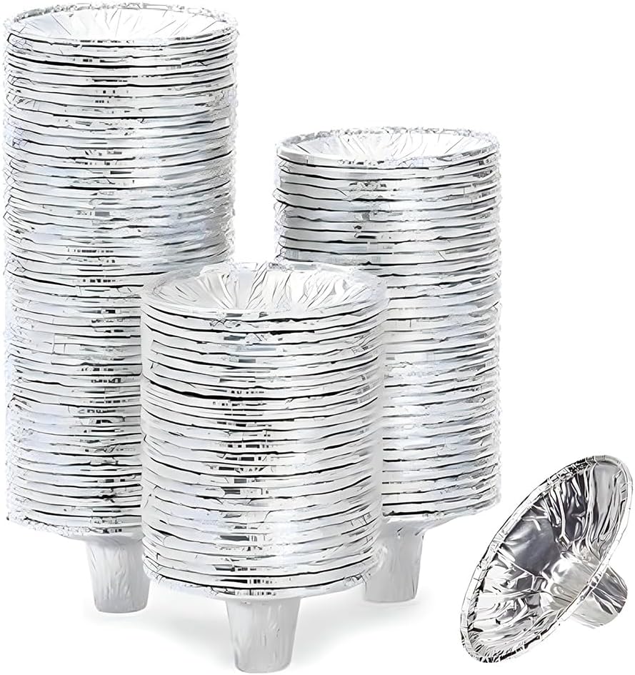 Amazon.com: Ner Mitzvah Disposable Foil Candle Holders - Heavy Duty ...