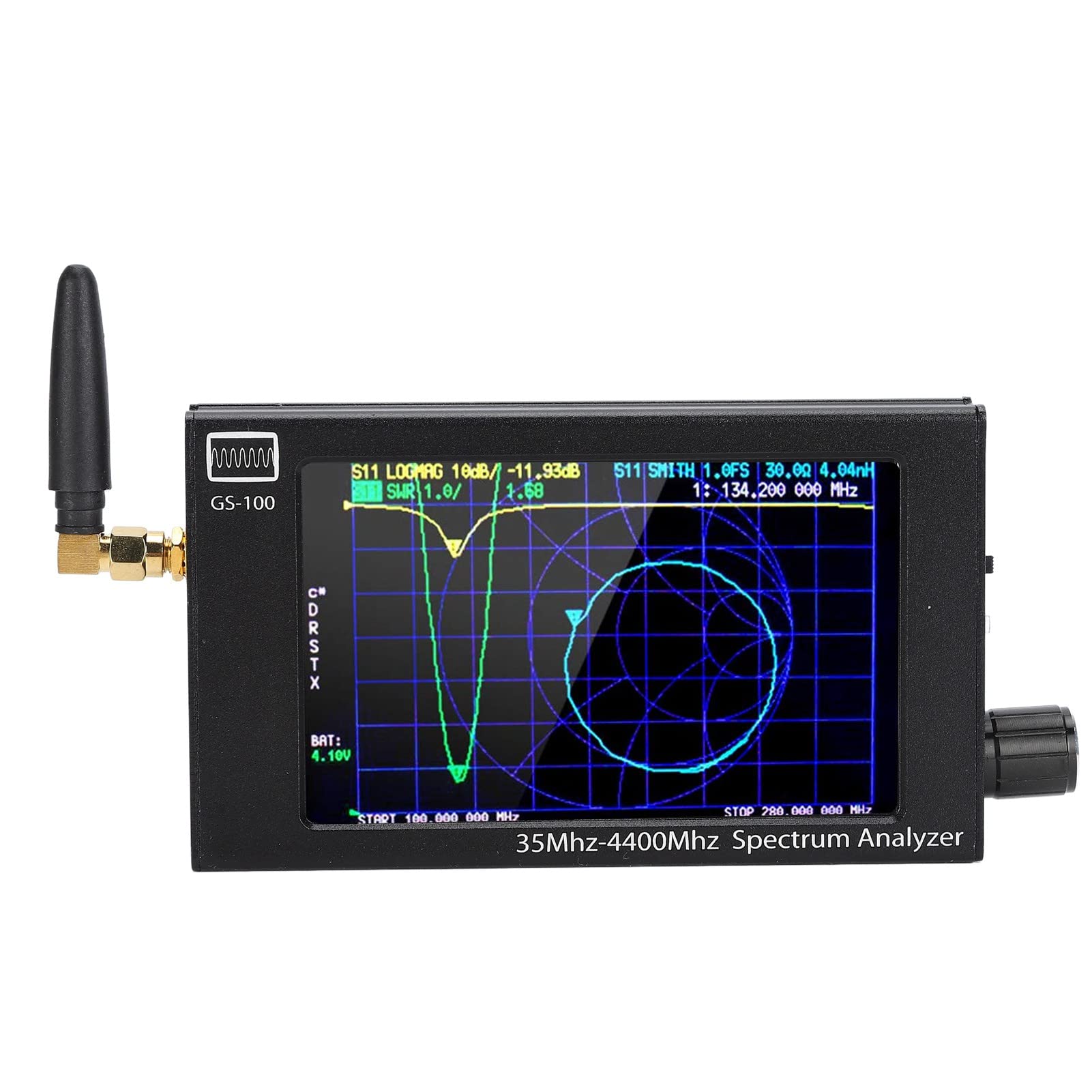 Buy Spectrum Analyzer, 4.3in TFT 35MHz‑4400MHz Portable handheld ...