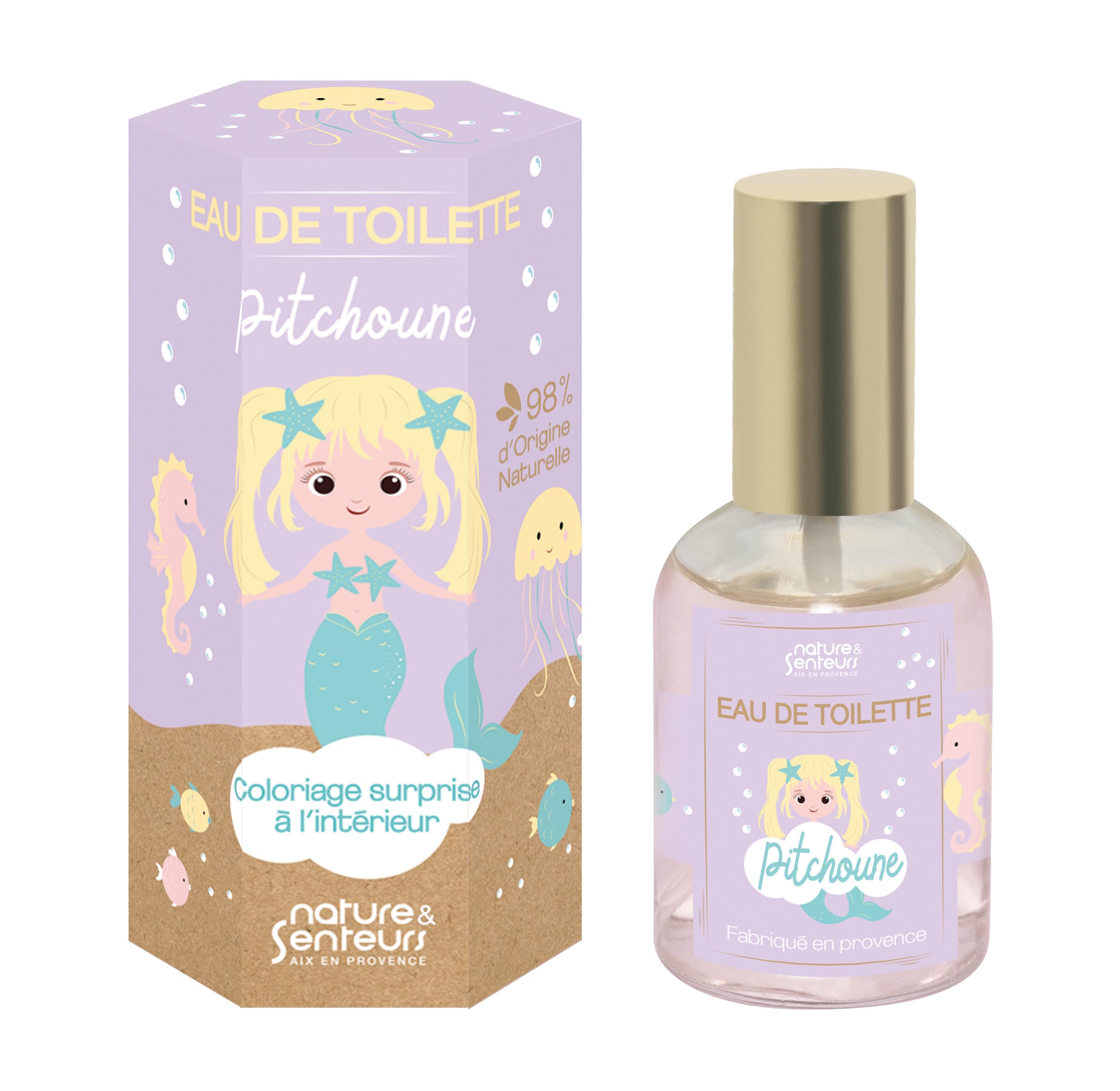 NATURE & SENTEURS - Eau de Toilette Pitchoune 50ml - Effet Pailleté ...