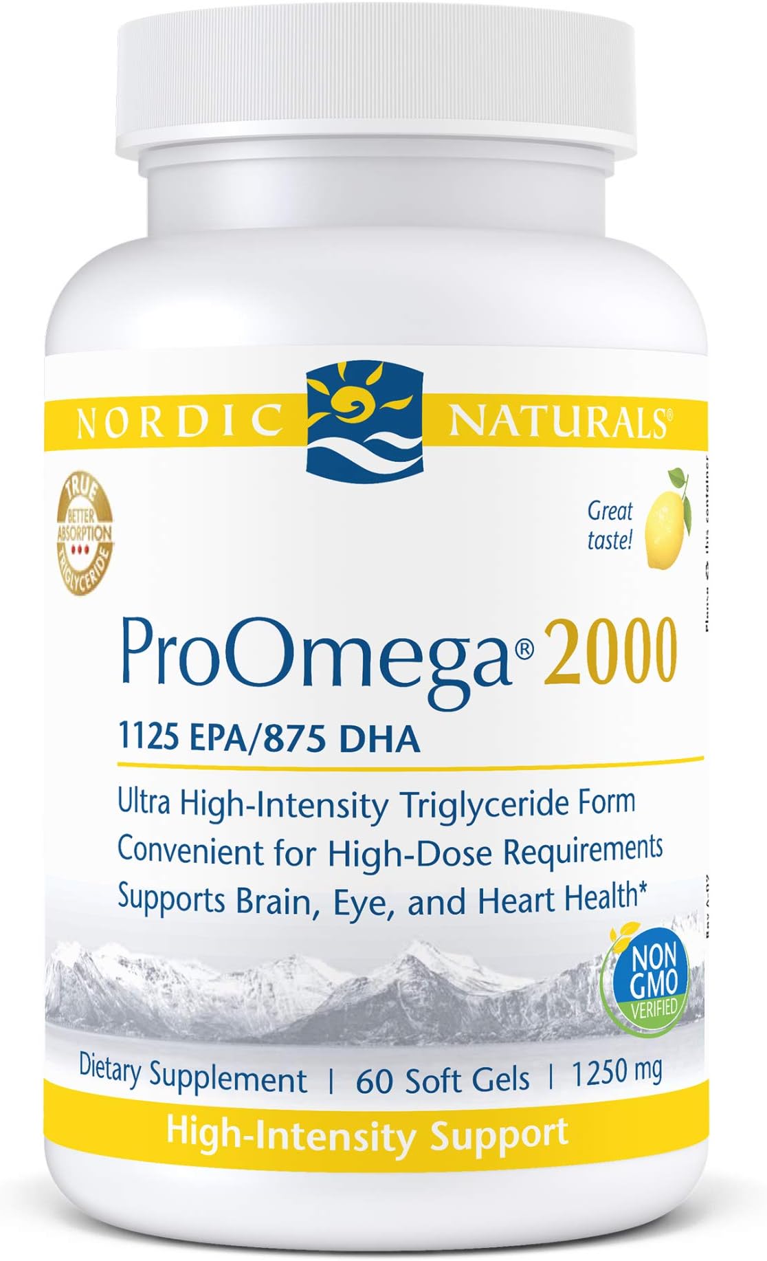 Amazon.com: Nordic Naturals ProOmega 2000, Lemon Flavor - 2150 mg Omega ...