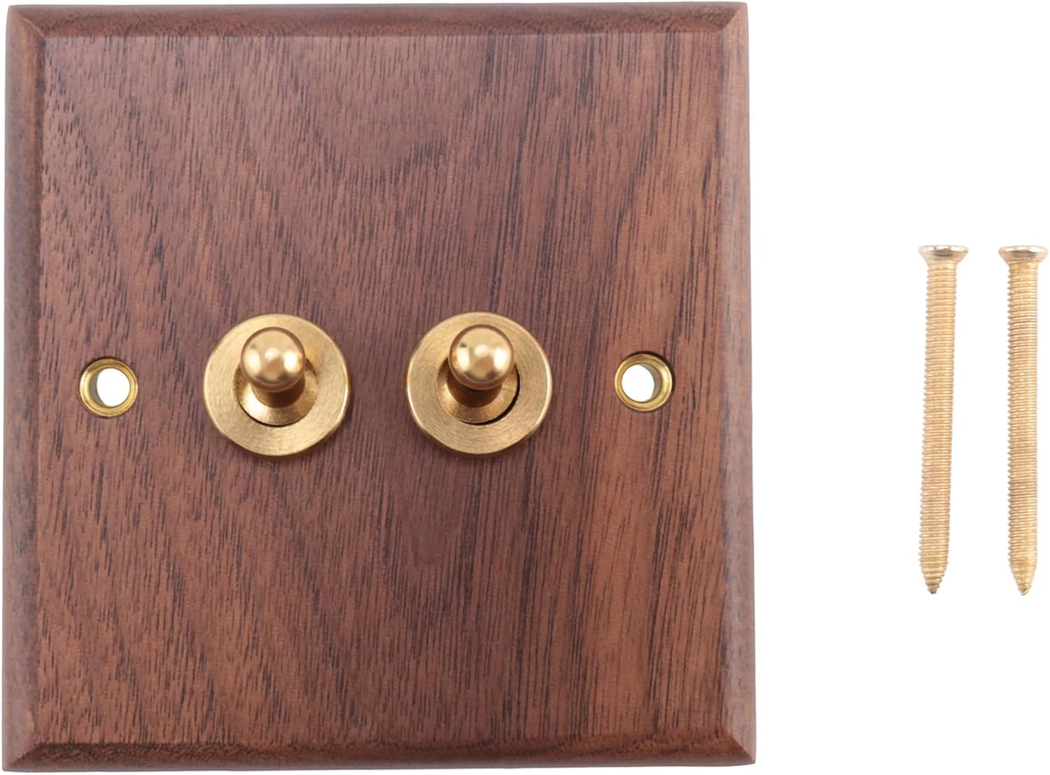 Retro American Industrial Style Light Switch Socket, Solid Wood Toggle ...