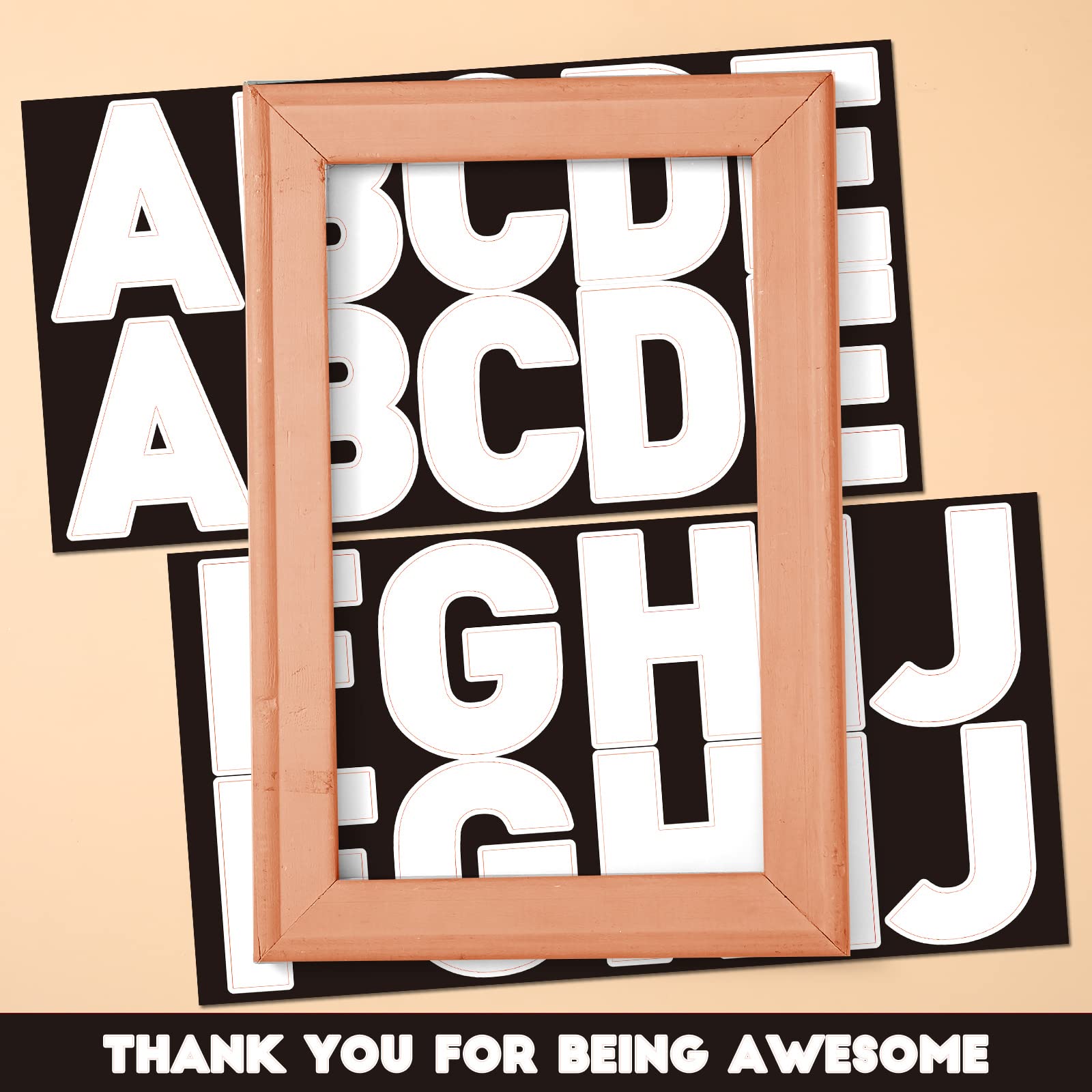 Snapklik.com : Chinco 232 Pcs 24 Sheets Large Letter Stickers 2.5 Inch ...