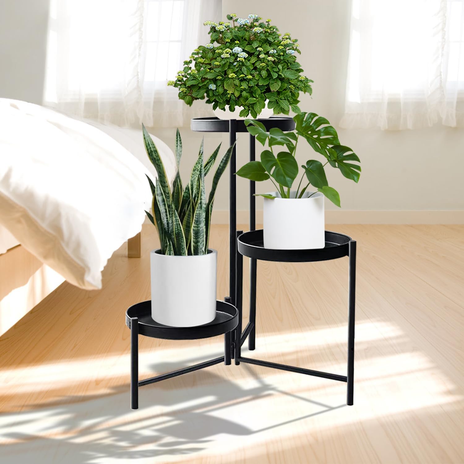 Burwells 3-tier Etagere Potted Plant Pot Display Stand - Indoor ...