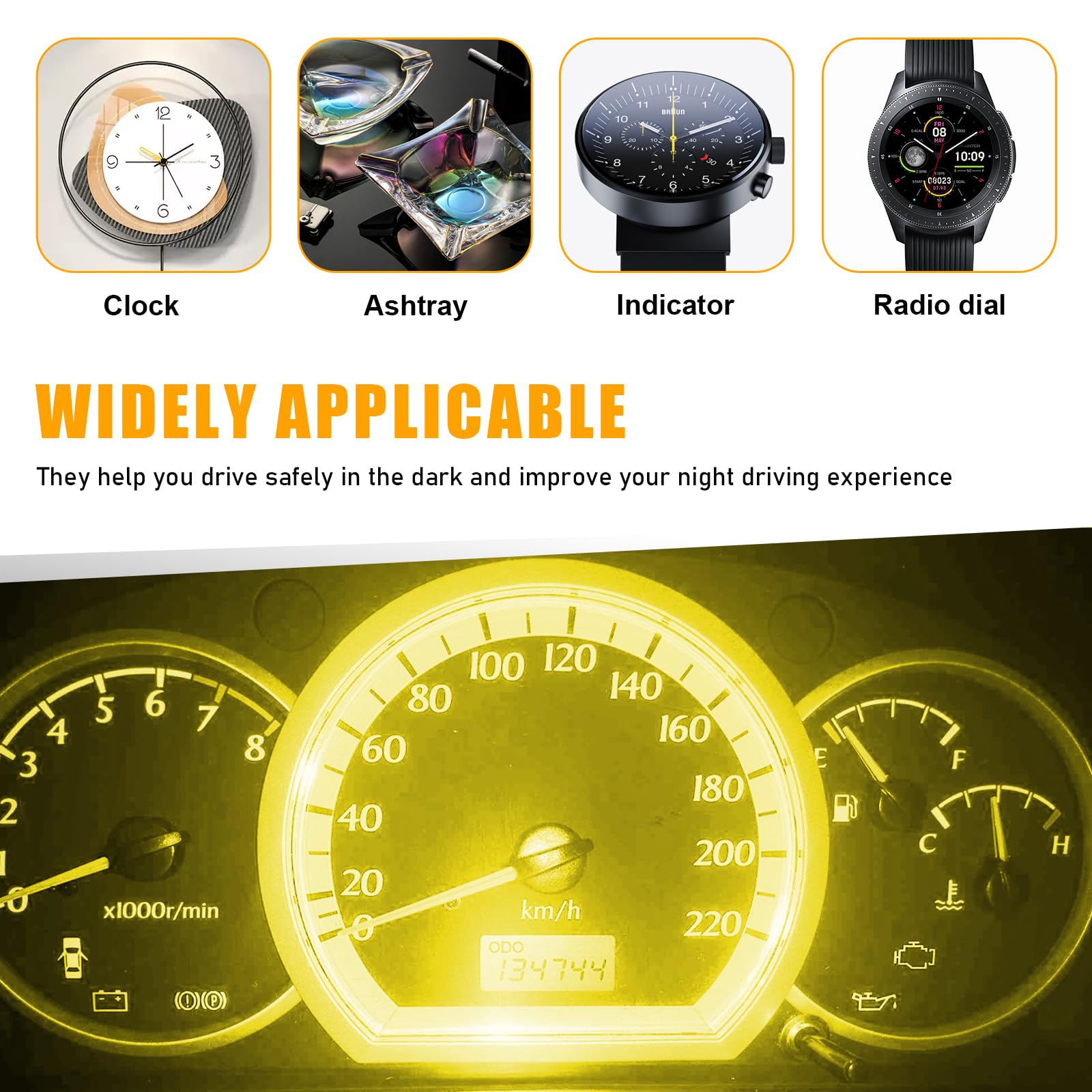 Snapklik.com : Povtii 20 PCS T5 Led Lights For Car Dashboard, Super ...