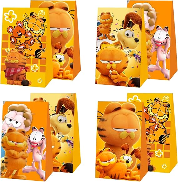 Amazon.com: PacuM 12pcs Garfield Party Favor Gift Bags Goodie Bags ...