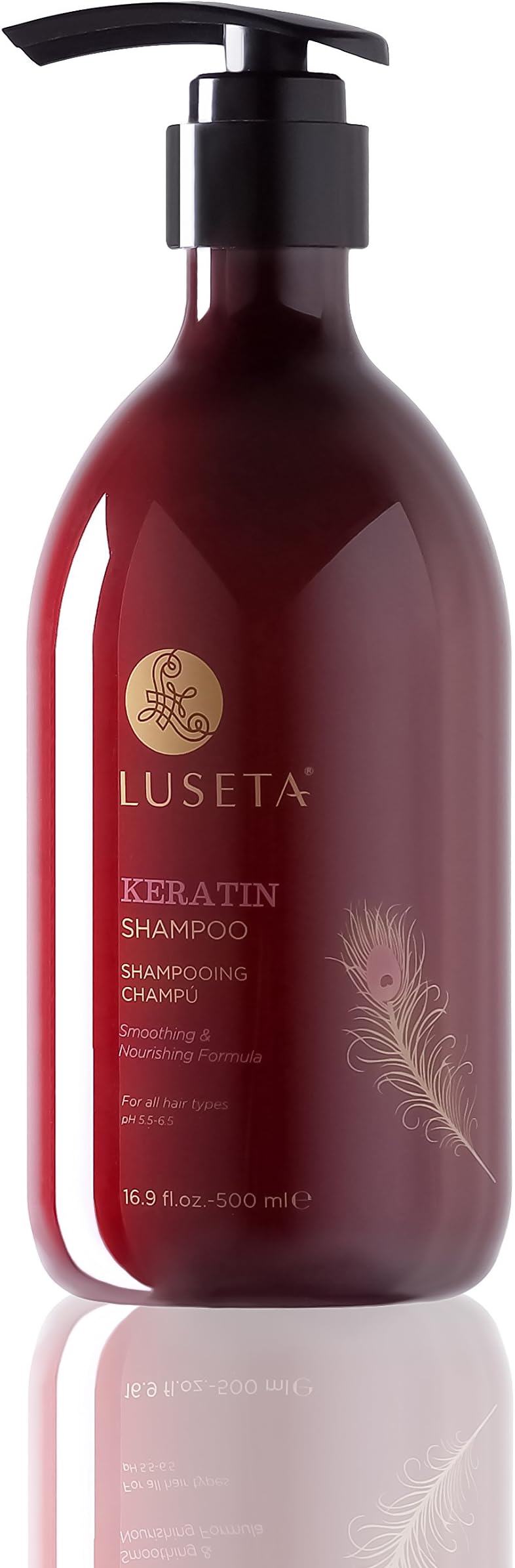Amazon.com : Luseta Beauty Keratin Smooth Shampoo 16.9 oz : Beauty ...