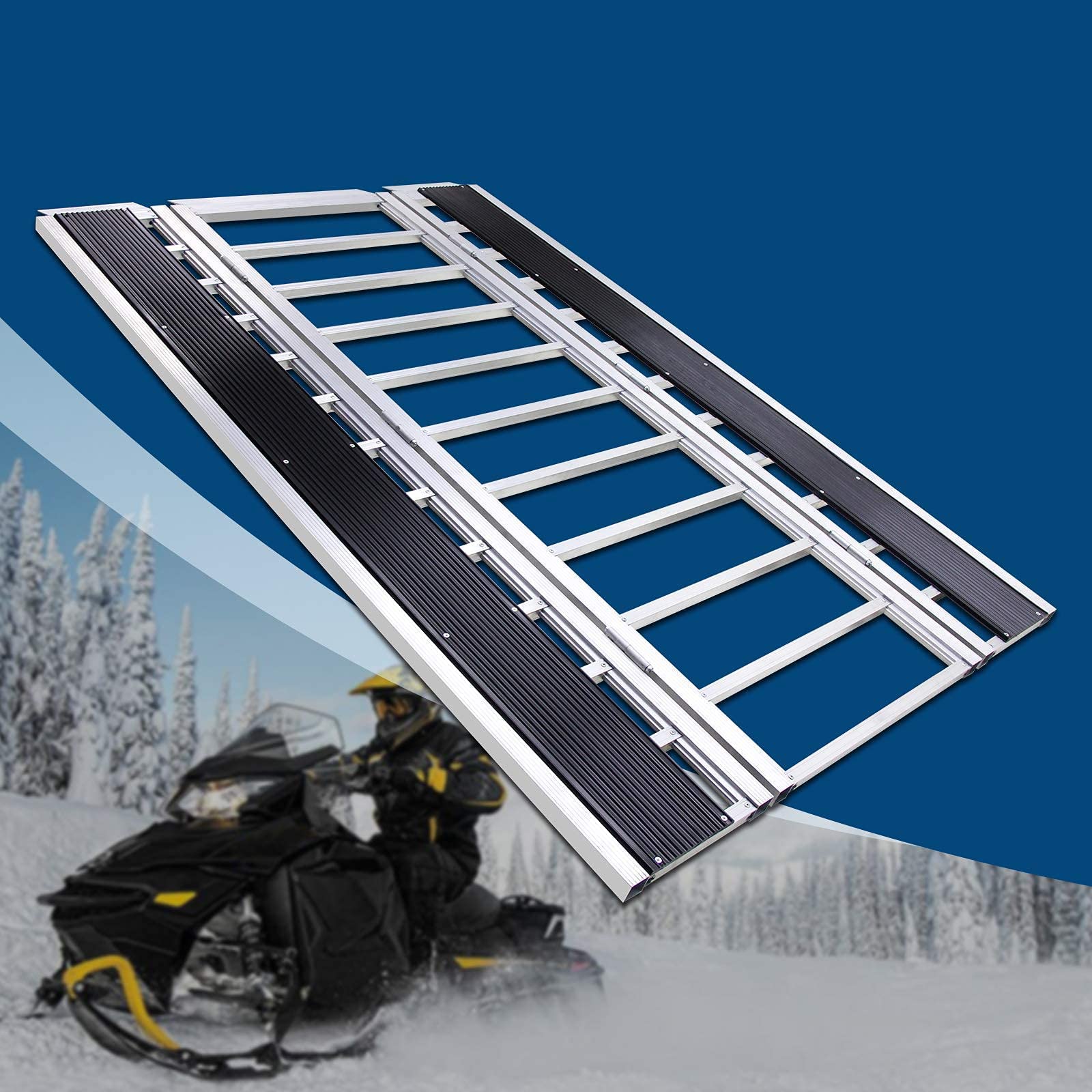 Ruedamann 85" x 54" Aluminum Folding Loading Ramp, Foldable Loading ...