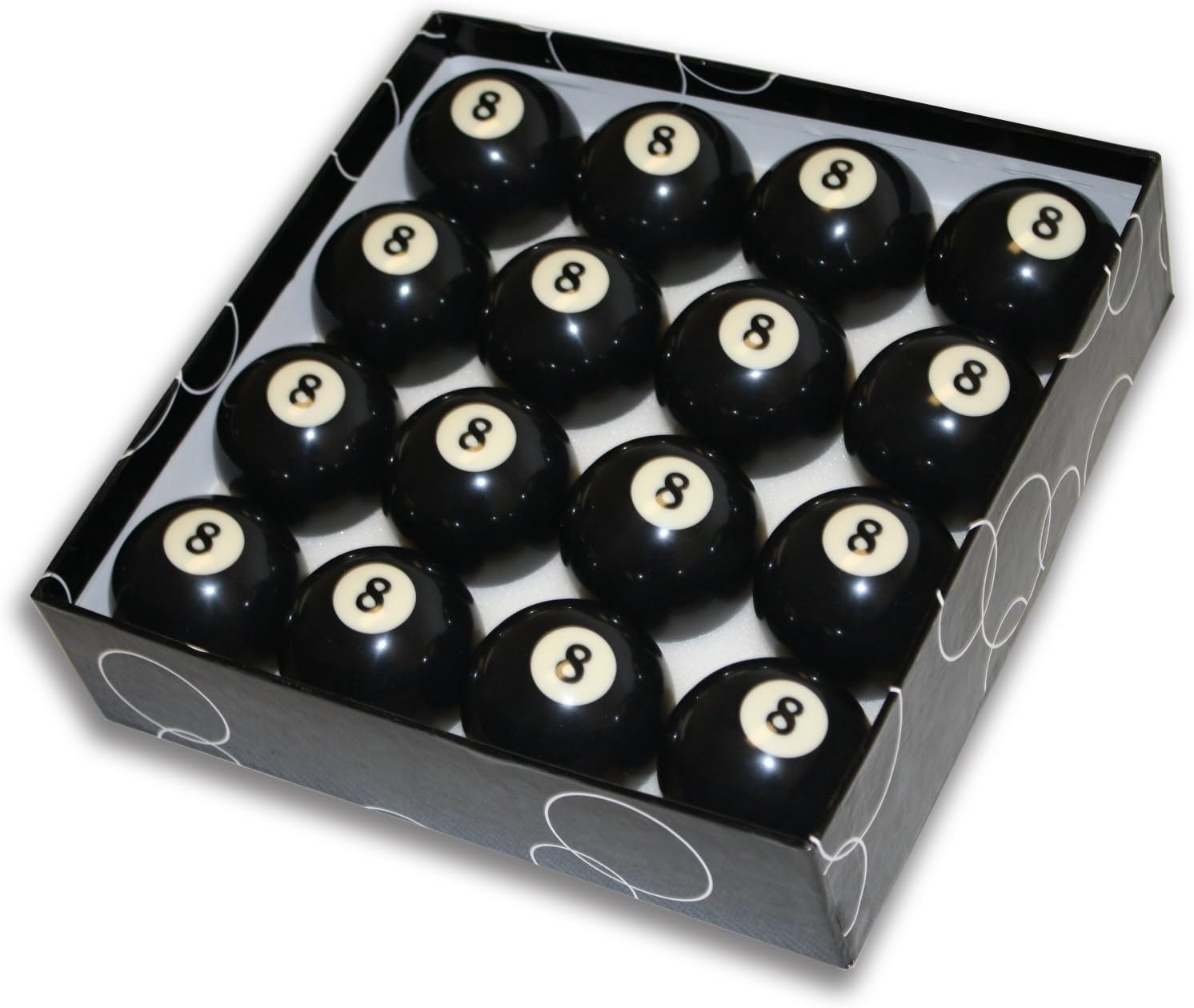 Amazon.com : Empire USA Billiard Exclusive Replacement 8 Ball Set, 2.25 ...