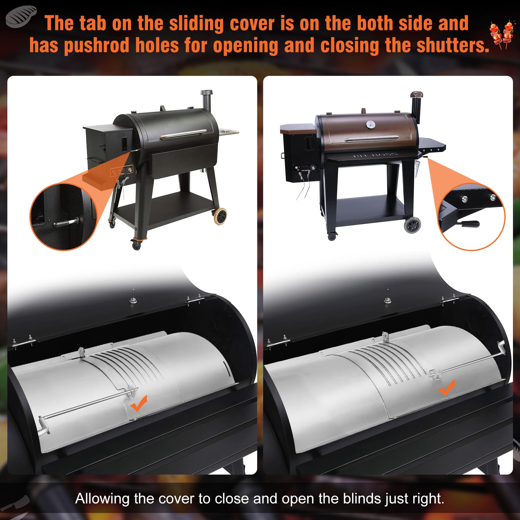 Snapklik.com : Flame Broiler Kit For Pit Boss Pellet Grill PB1150 ...