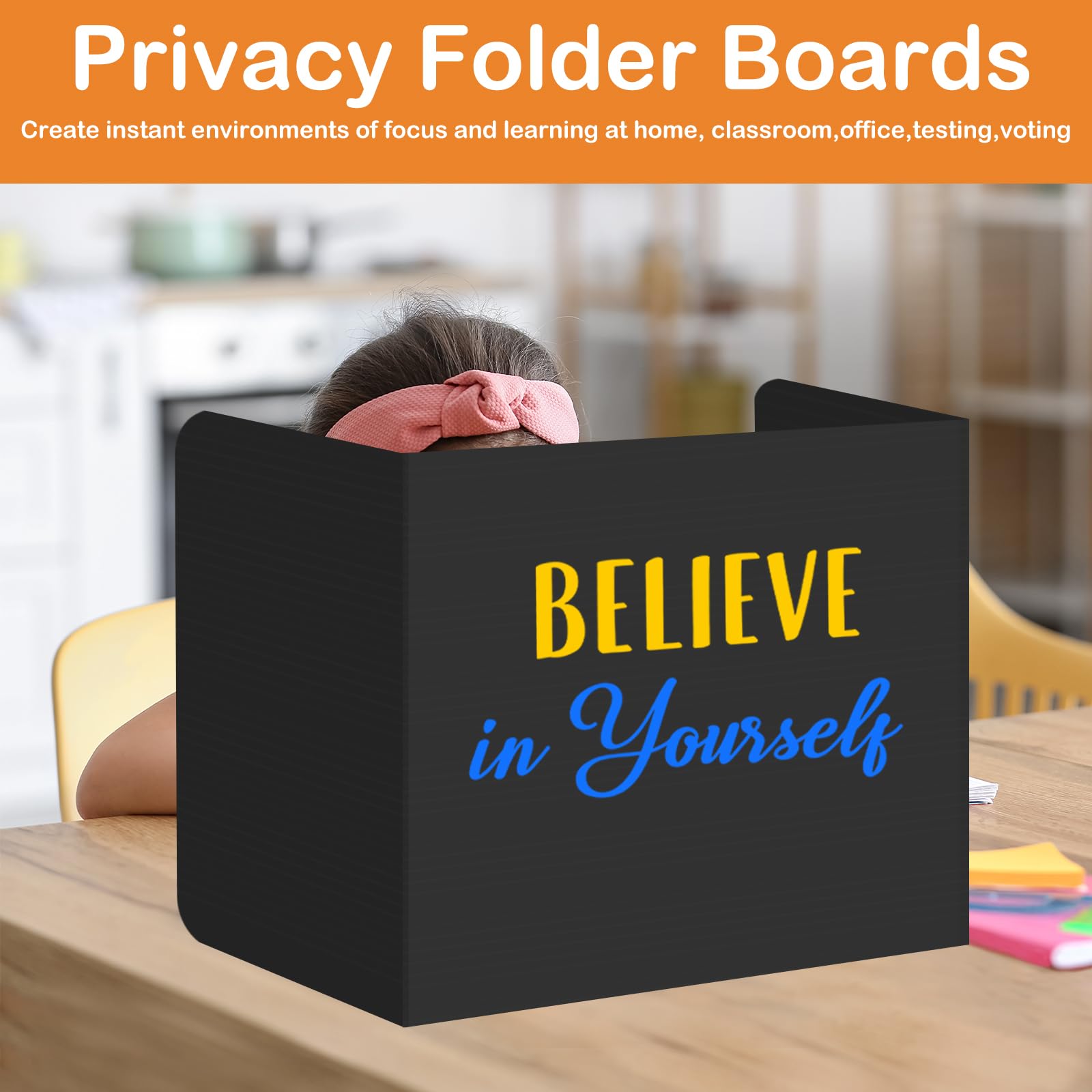 Privacy Shields Privacy Desk Dividers - 20 Pack - Foldable Study ...