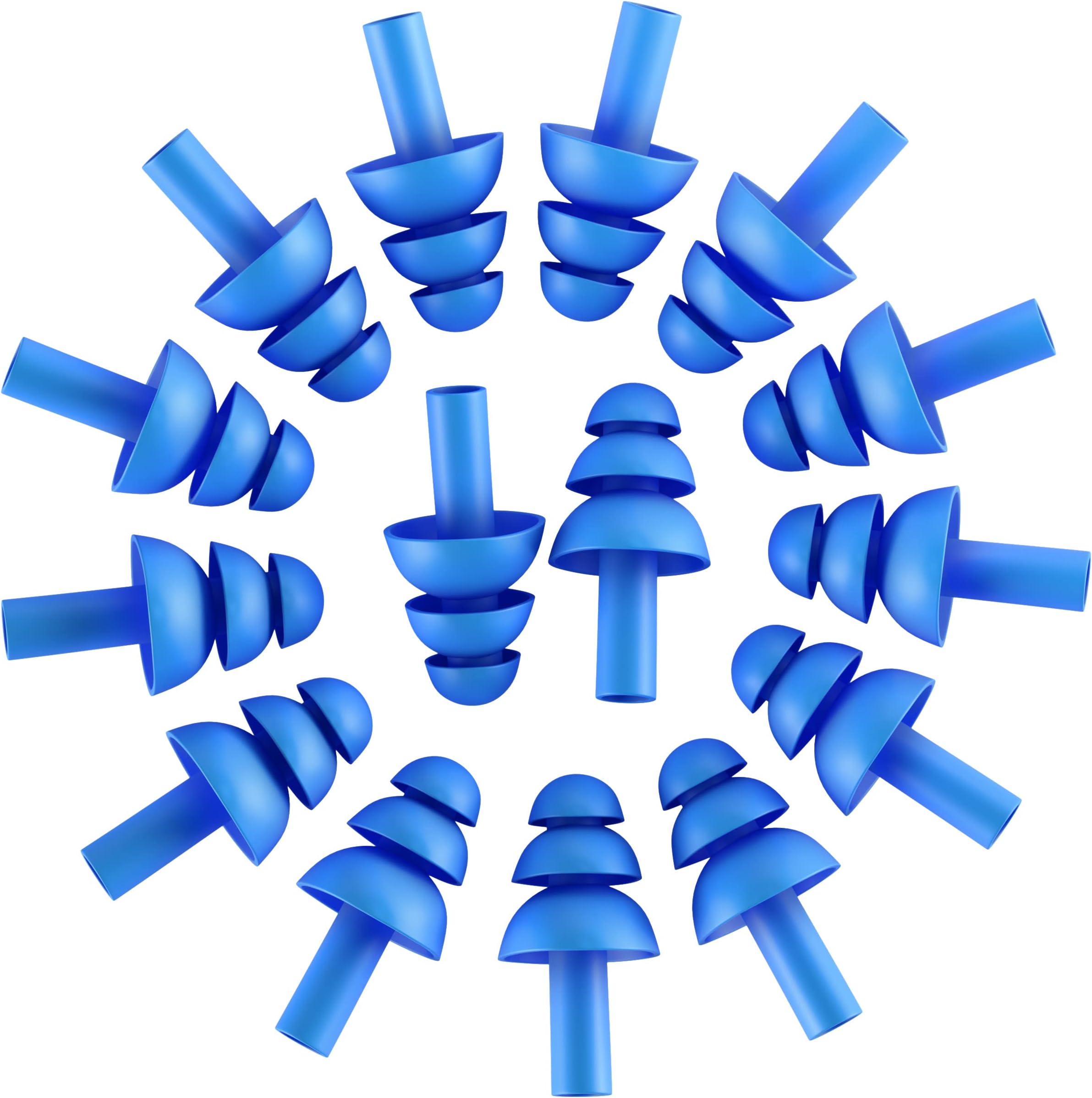 Amazon.com: 24 Pairs Ear Plugs Silicone Soft Ear Plugs Waterproof ...