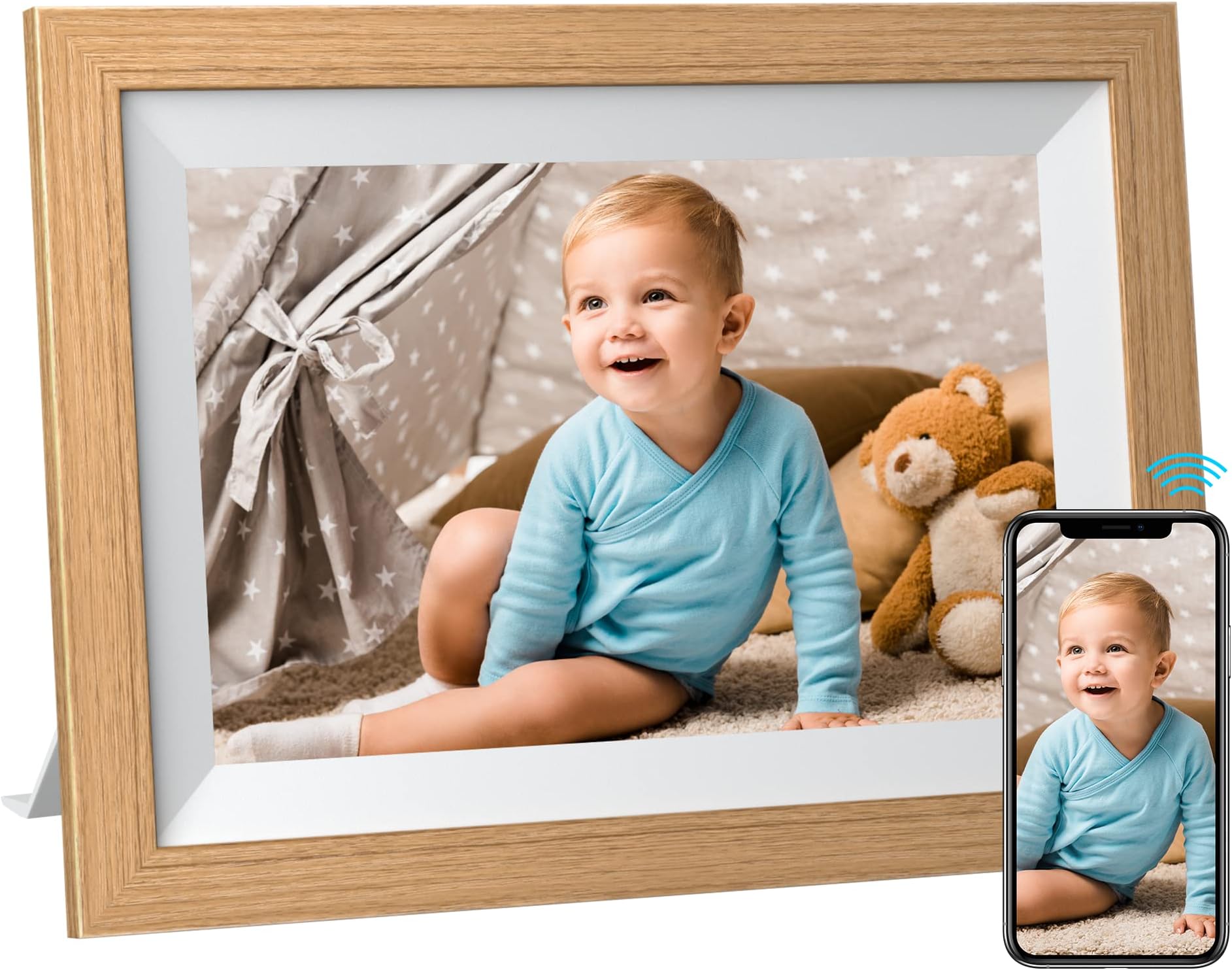 Buy Kodak Classic Wooden Digital Photo Frame 1012W, 10.1 inch ...