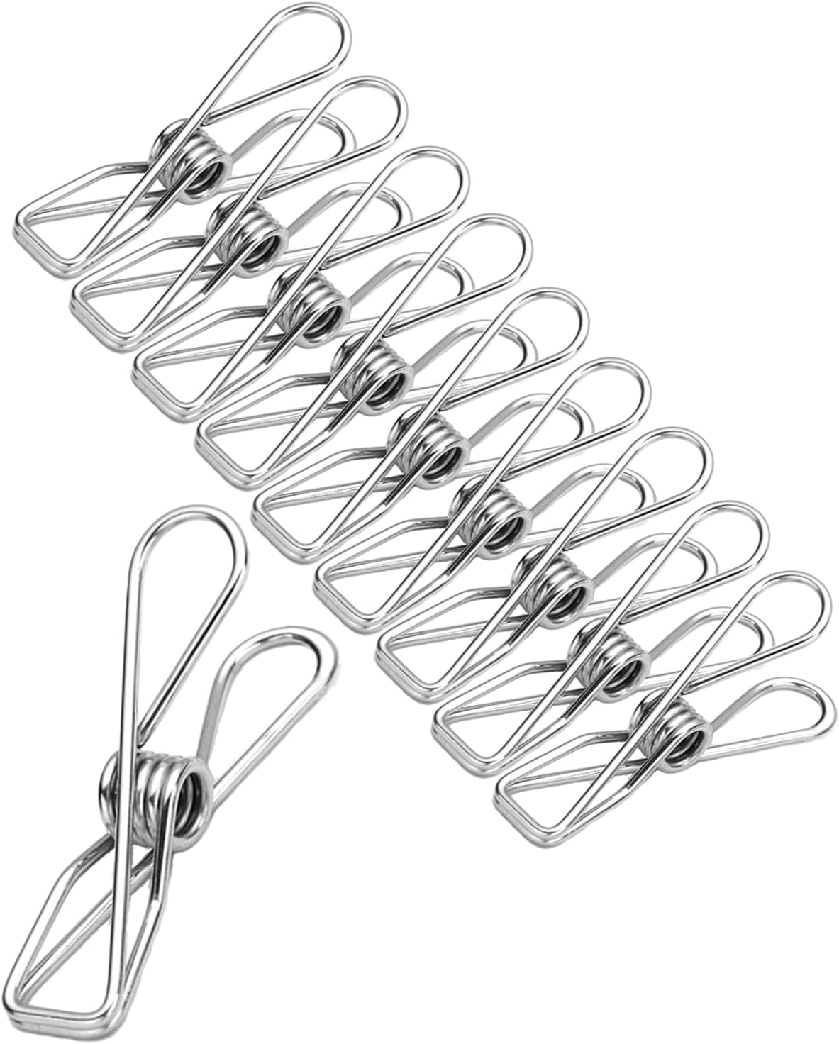 Amazon.com: Heavy Duty Clothes Pins for Hanging Clothes, Stainless ...