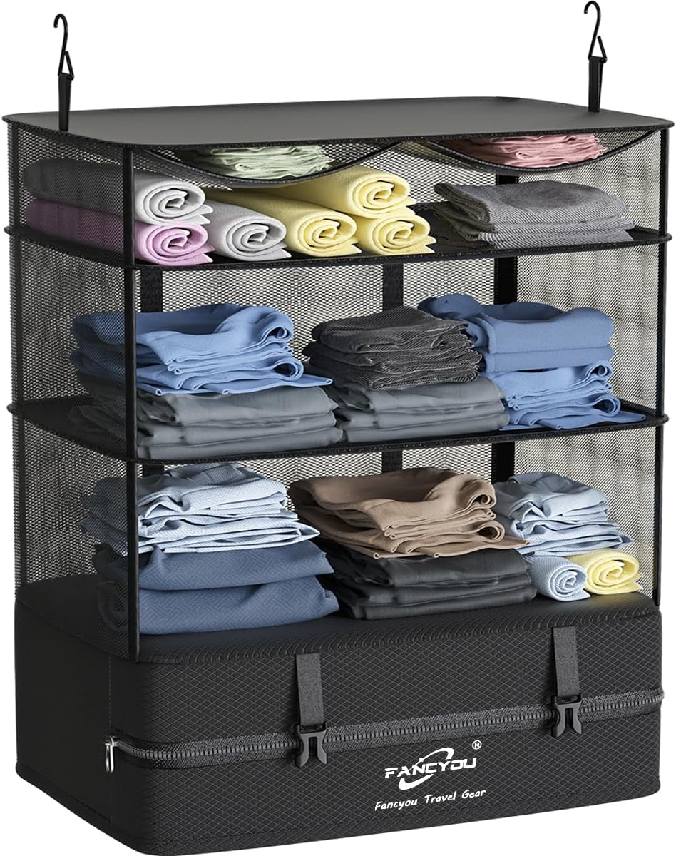 Amazon.com: BEISHIDA Carry On Closet Luggage,Hanging Packing Cubes for ...