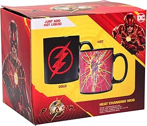 Amazon.com | The Flash Mug - Colour Change Heat Reveal - DC Comics ...