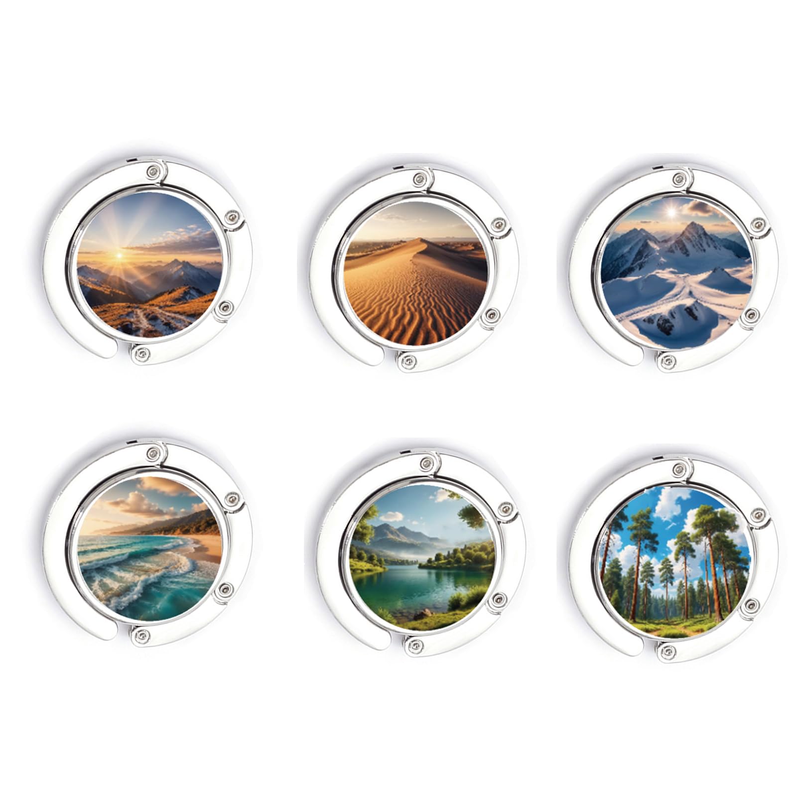 Amazon.com: MYLEUS 6 PCS Handbag Hooks for Tables,Portable Hook,Purse ...